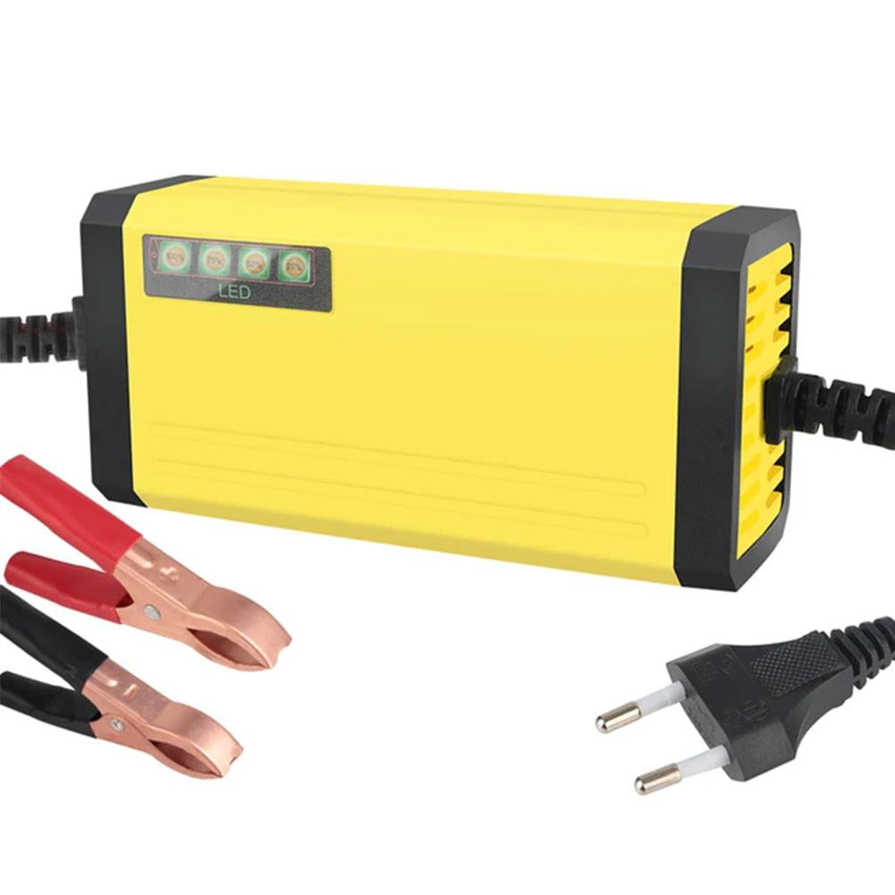 LZYWOD Car and Motorcycle Pulse Charger LCD Digital Display Universal ...