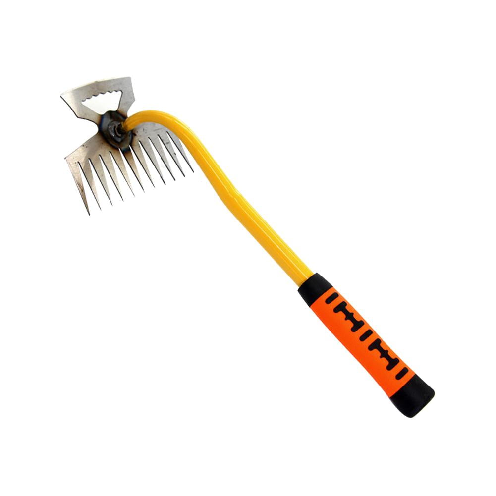 LZYWOD 36 cm Manganese Steel Handheld Garden Rake - Walmart.com
