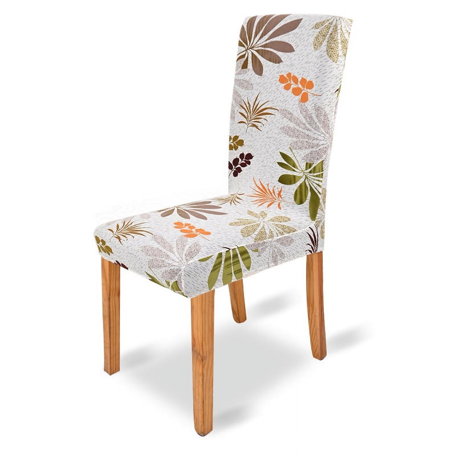 LZYoehin Stretch Printed Chair Cover Mid Back Living Room Dining Room ...