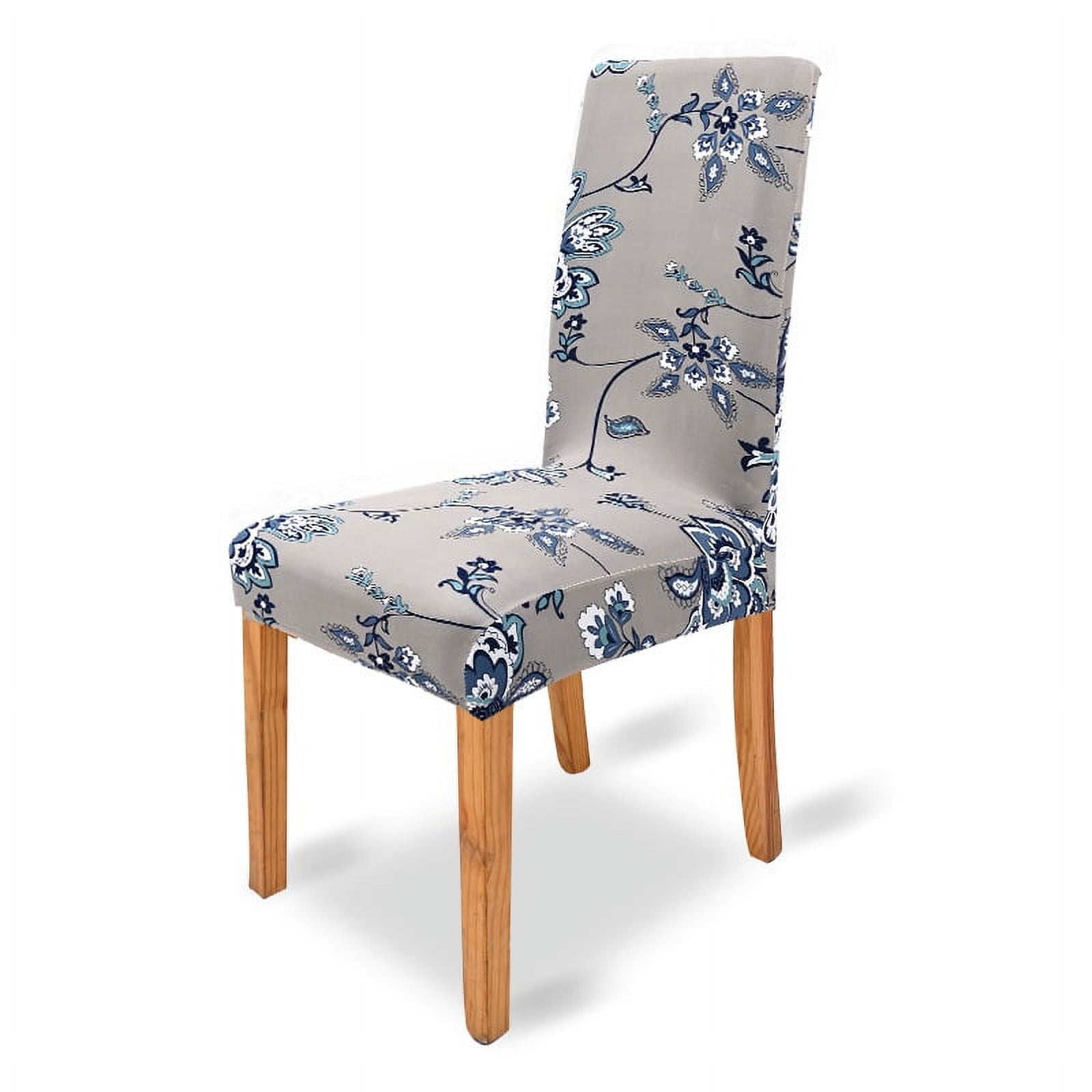 LZYoehin Stretch Printed Chair Cover Mid Back Living Room Dining Room ...
