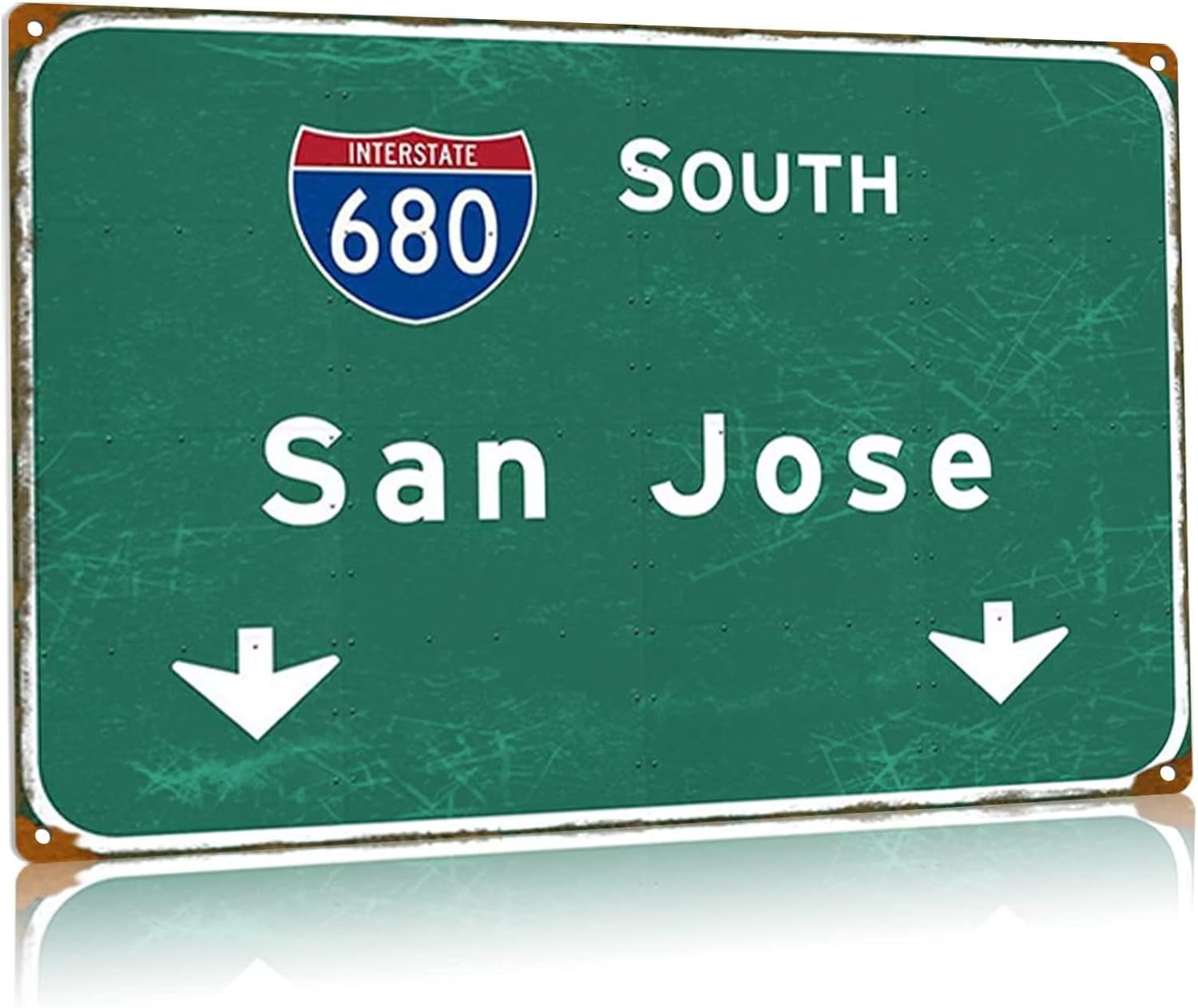 La Airport Road Metal Signs Santa Monica Interstate 405 Highway Sign ...