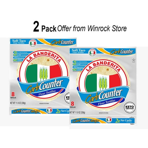 La Banderita Carb Counter Carb Lean Tortillas Soft Taco Flour Tortillas ...