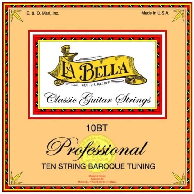 La Bella 10BT Classical 10-String Baroque Tuning Set - Walmart.com