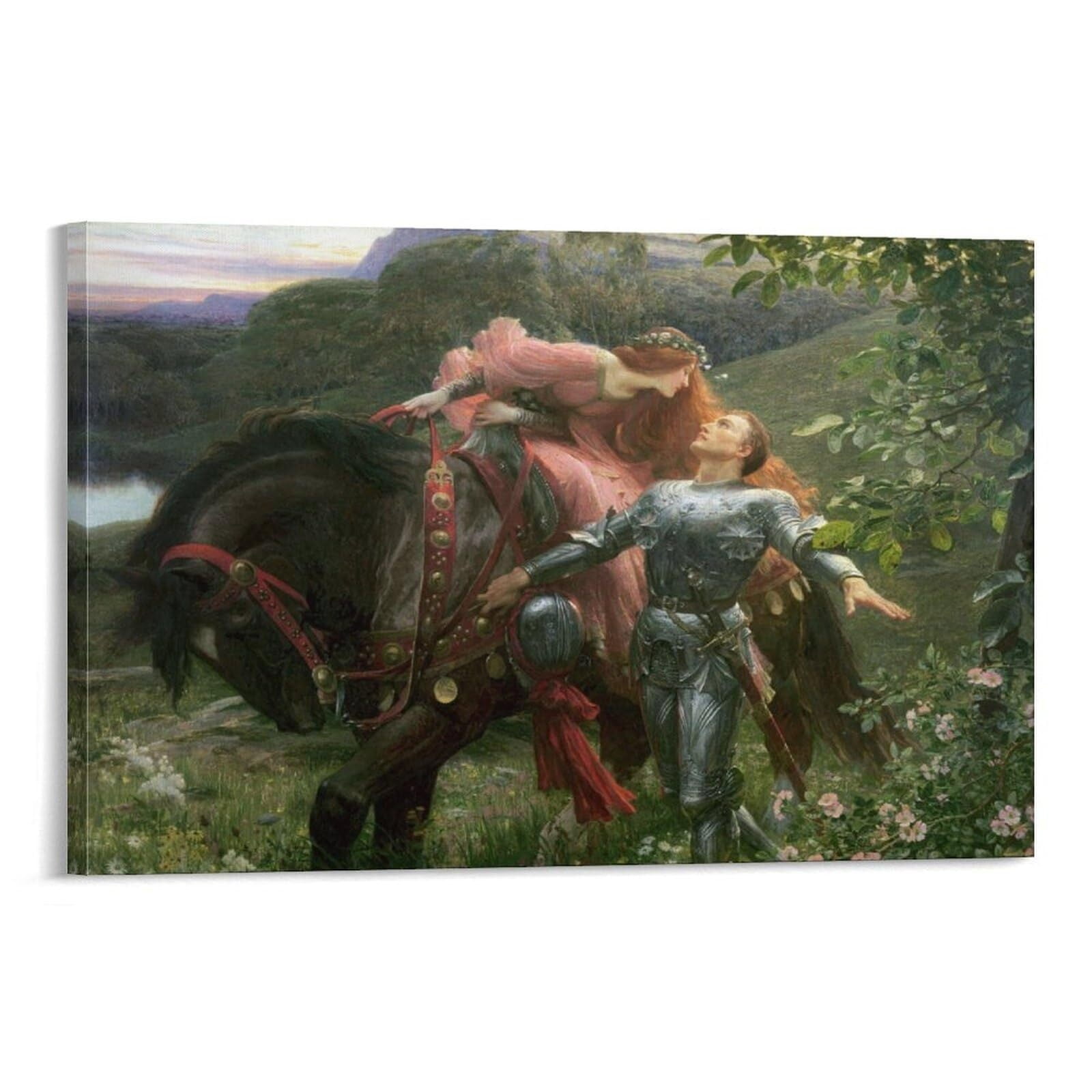 La Belle Dame Sans Merci By Sir Frank Dicksee Canvas Poster Wall Art ...