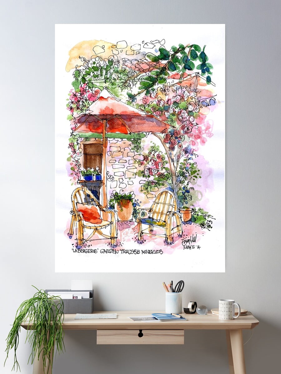 La Bergerie Garden' Trausse Minervois, South Of France Poster Wall Art ...