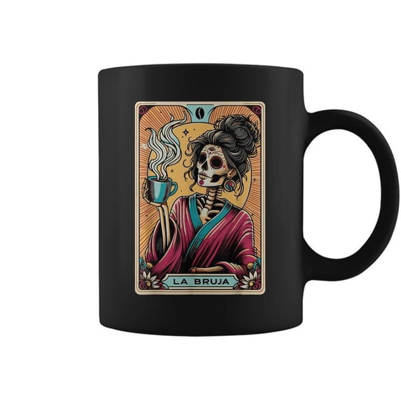 La Bruja Tarot Card Mexican Skeleton Coffee Mugs - Walmart.com
