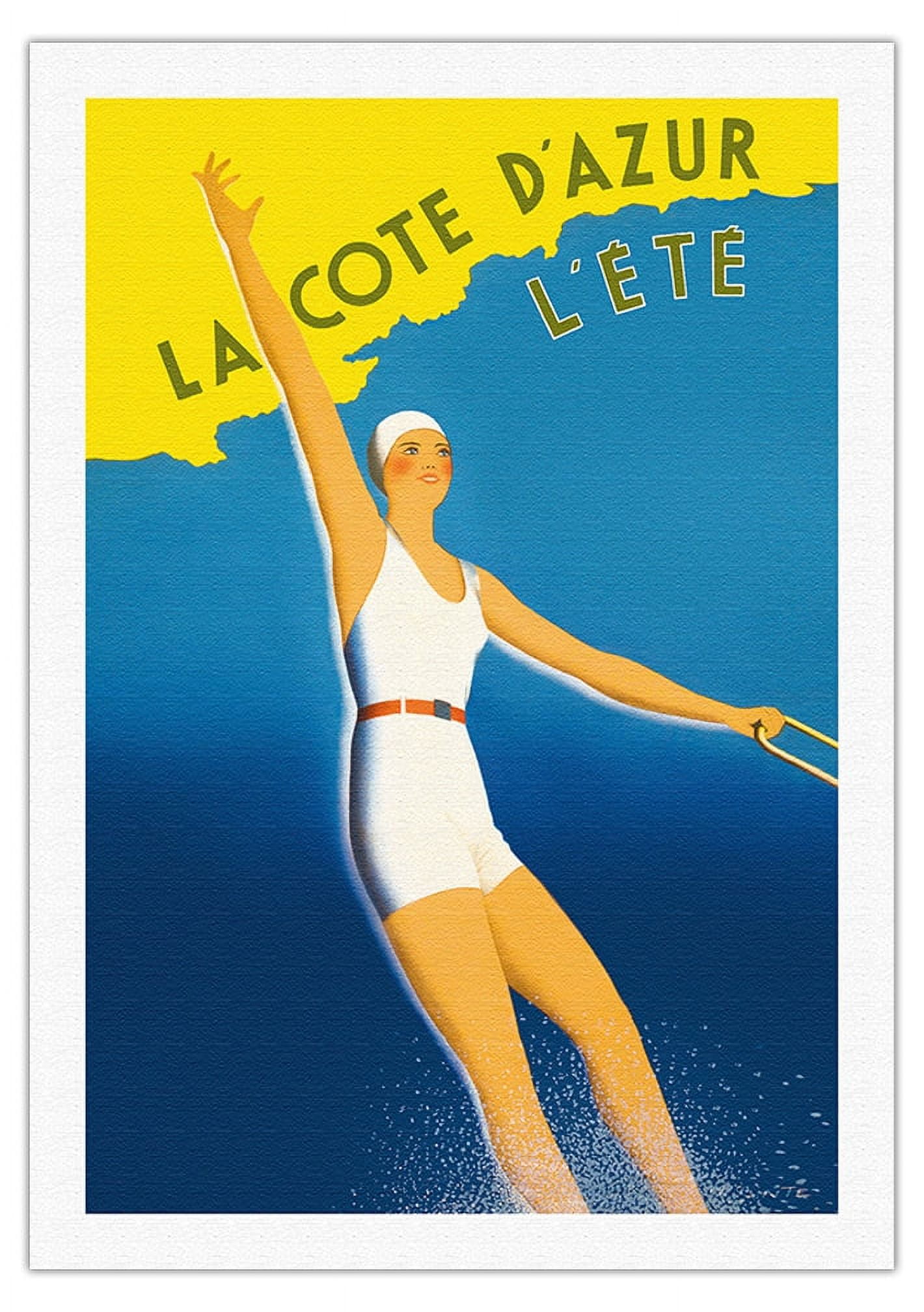 La Côte d'Azur - L'été (Summer) - Paris-Lyon-Méditerranée Railway (PLM ...