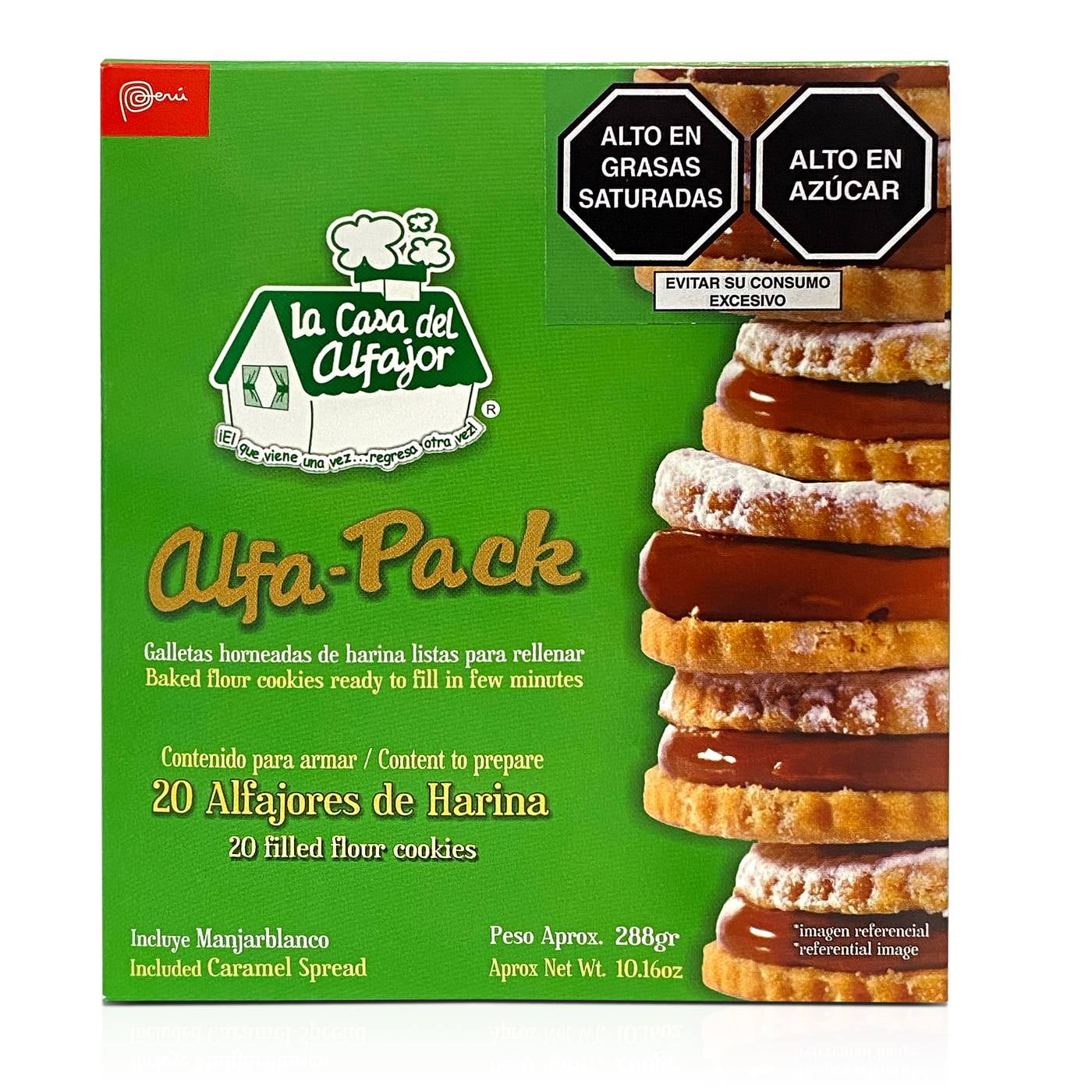 La Casa Del Alfajor 20 Alfajores De Harina | Peruvian Filled Flour ...