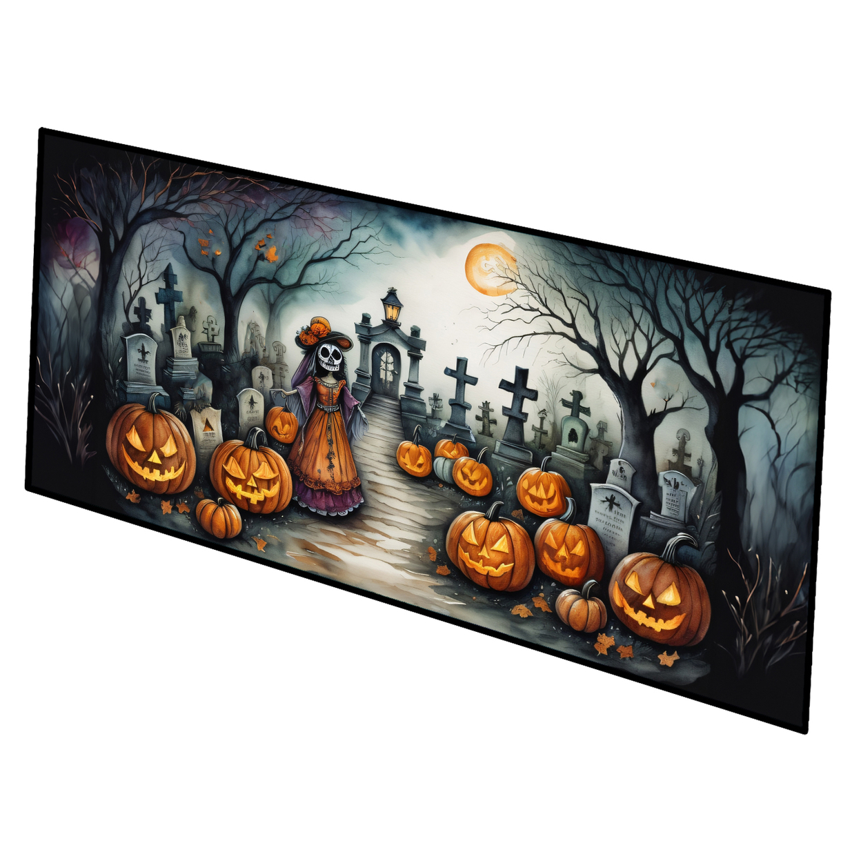 La Catrina Skeleton Spooky Halloween Runner Mat 28x58 - Walmart.com