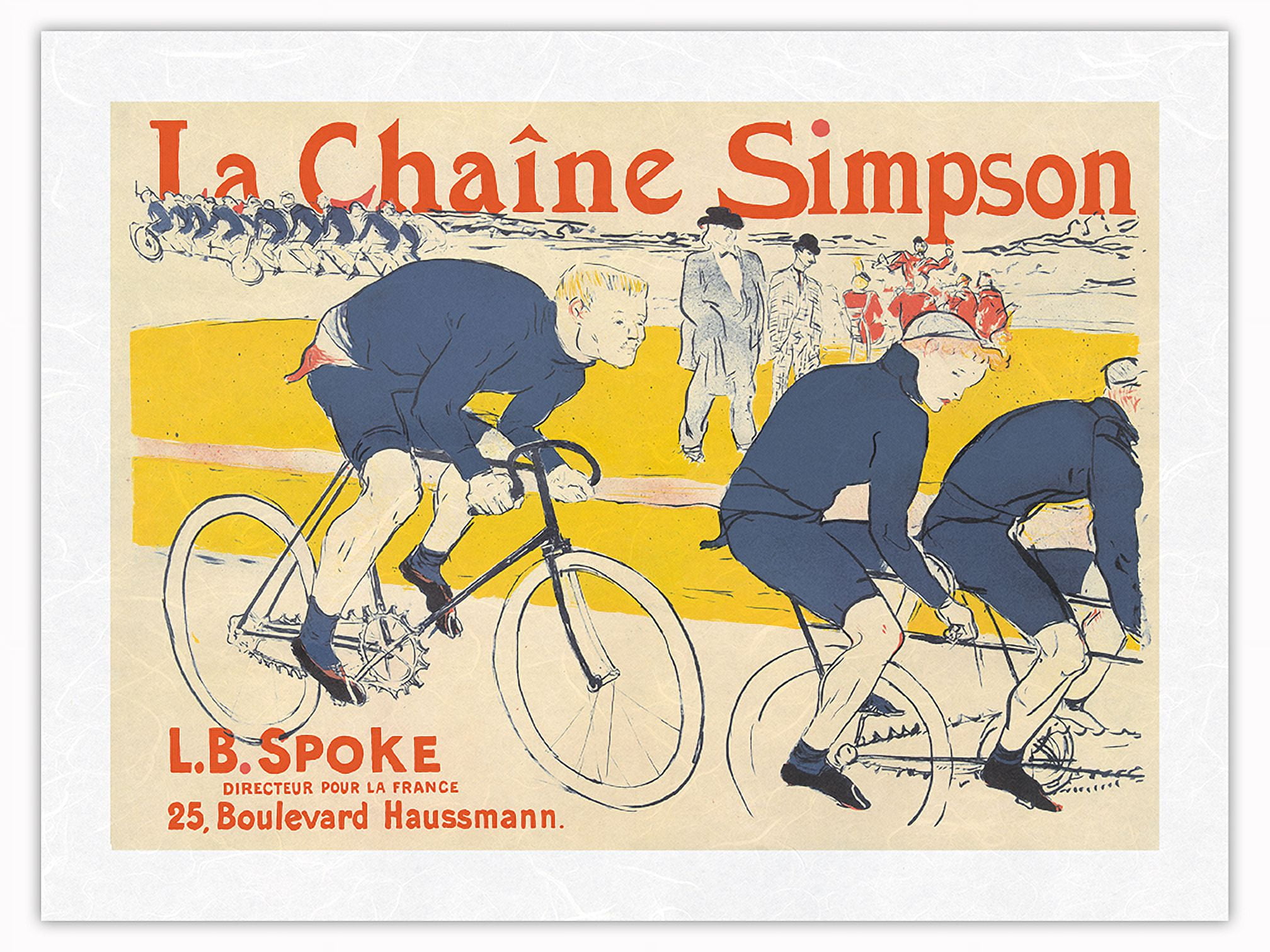 La Chaîne Simpson - Bicycle Chains - Vintage French Advertising Poster ...