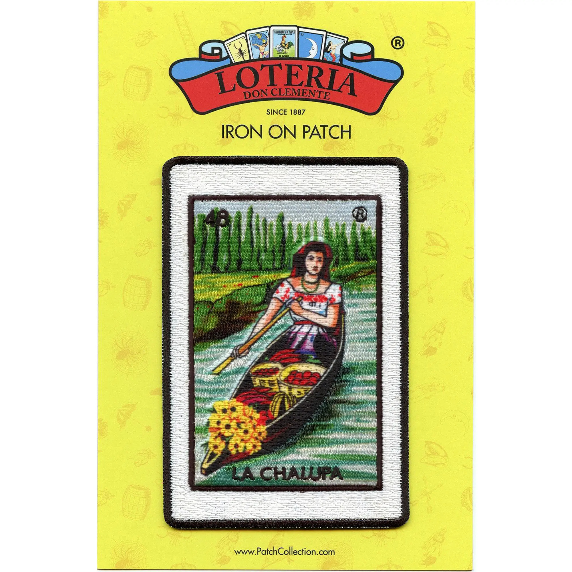 La Chalupa 48 Patch Canoe Mexican Loteria Card Sublimated Embroidery ...