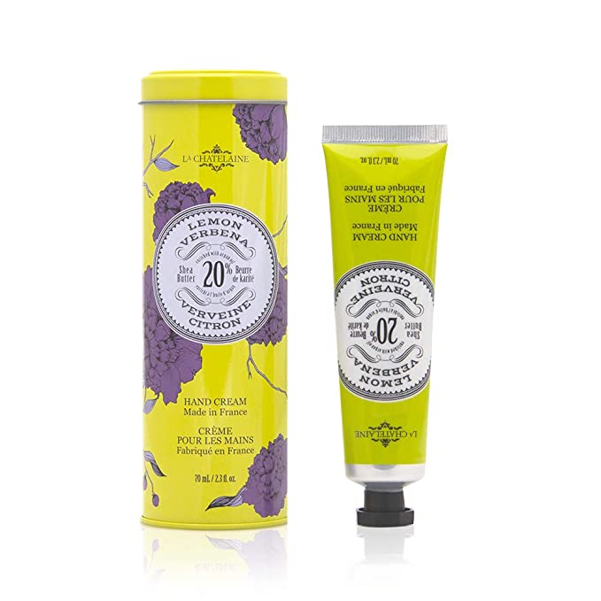 La Chatelaine Hand Cream Tin | 20% Organic Shea Butter, Argan Oil ...