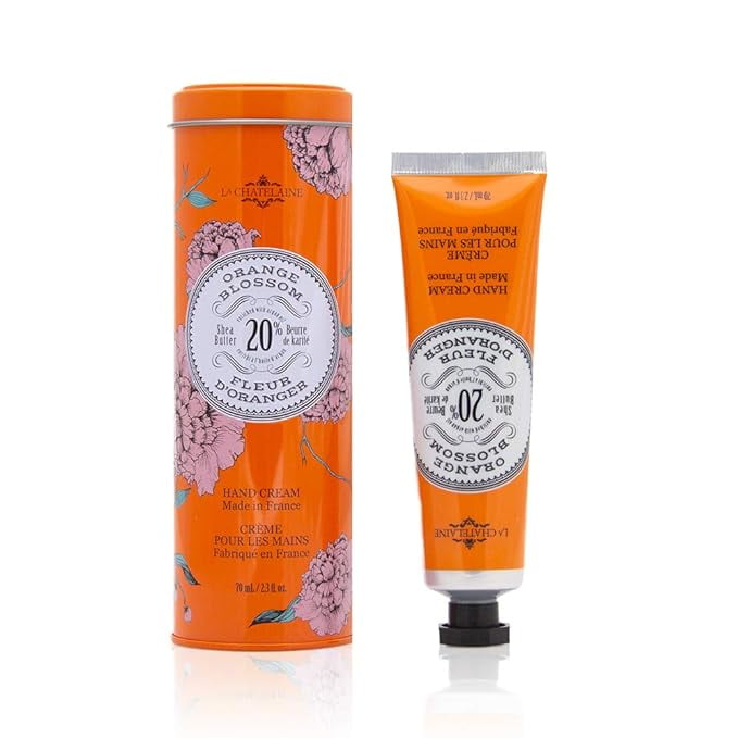La Chatelaine Hand Cream Tin | 20% Organic Shea Butter, Argan Oil ...