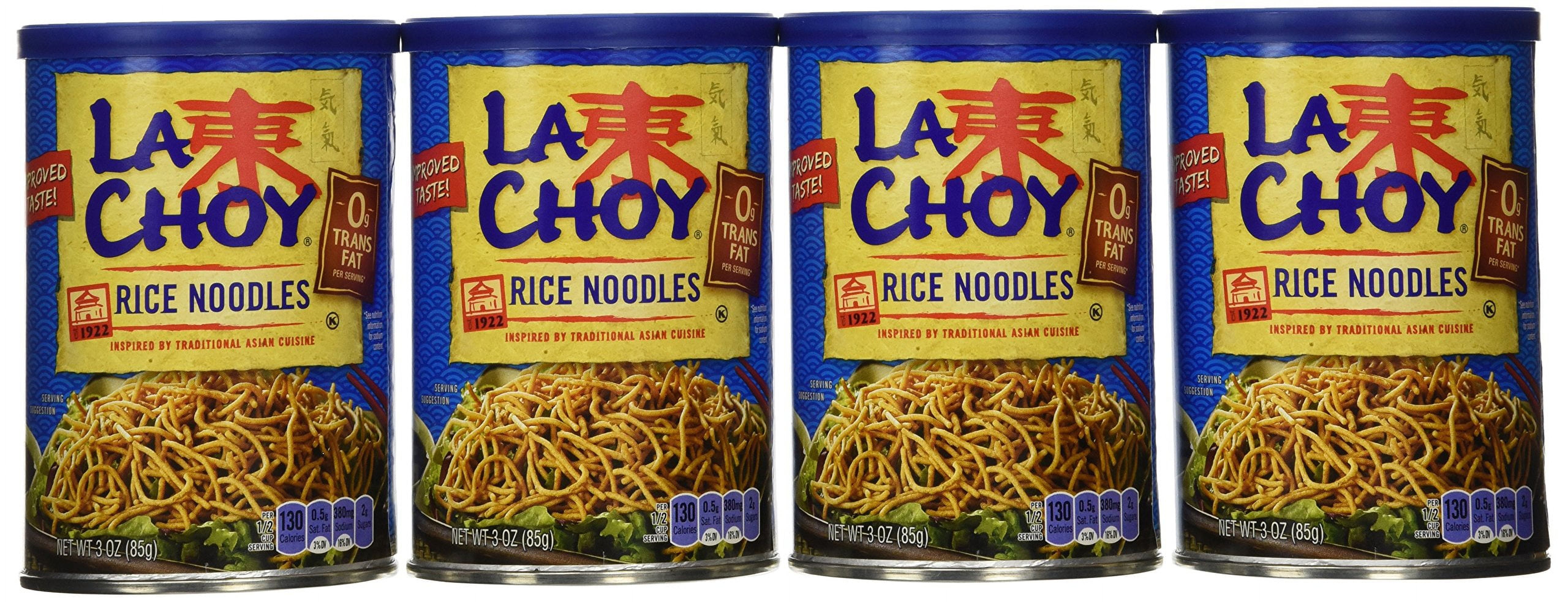 La Choy, Rice Noodles, KF05 3oz Canister (Pack of 4) - Walmart.com
