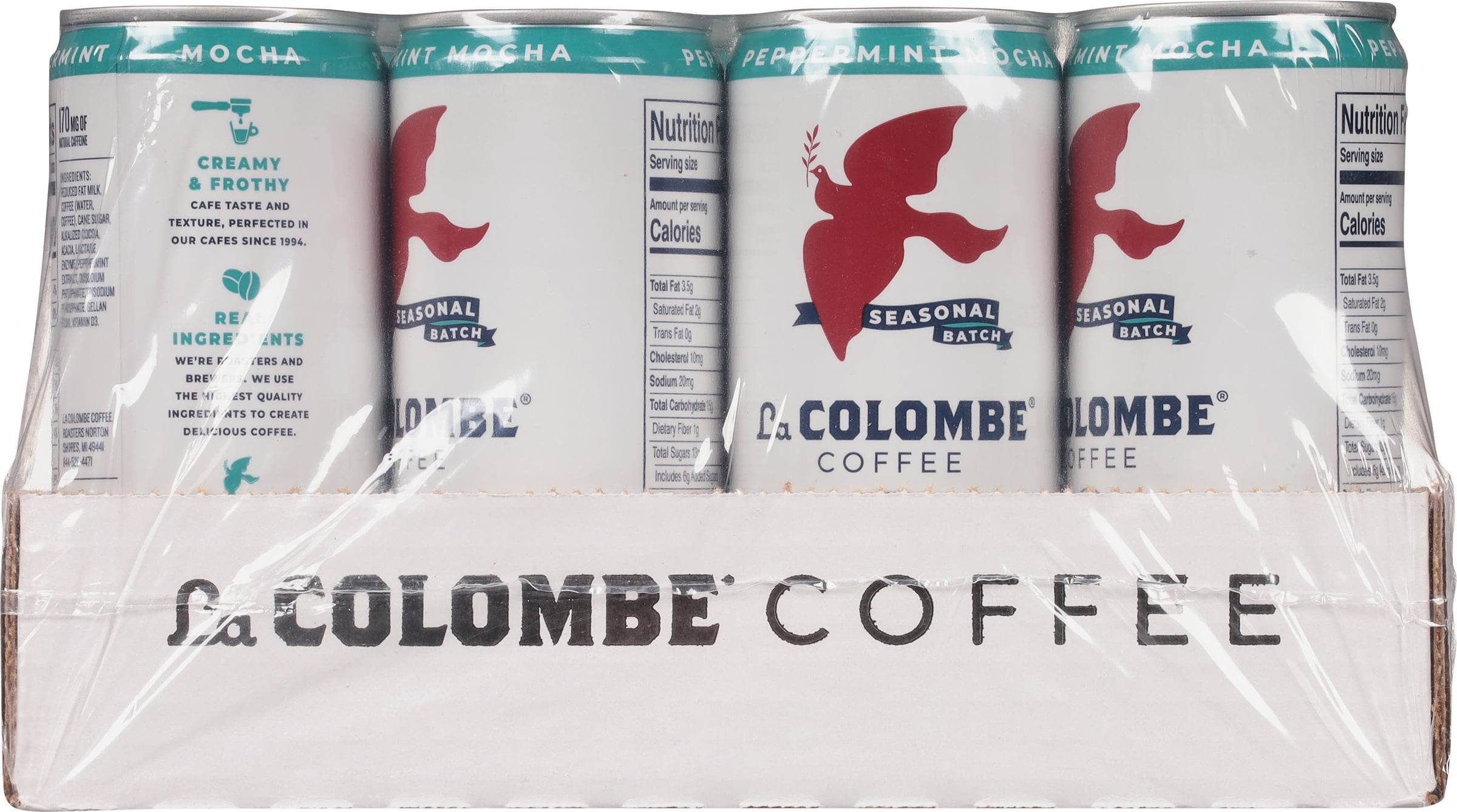 La Colombe Coffee Peppermint Mocha Draft Latte - 9oz, Pack of 12 ...