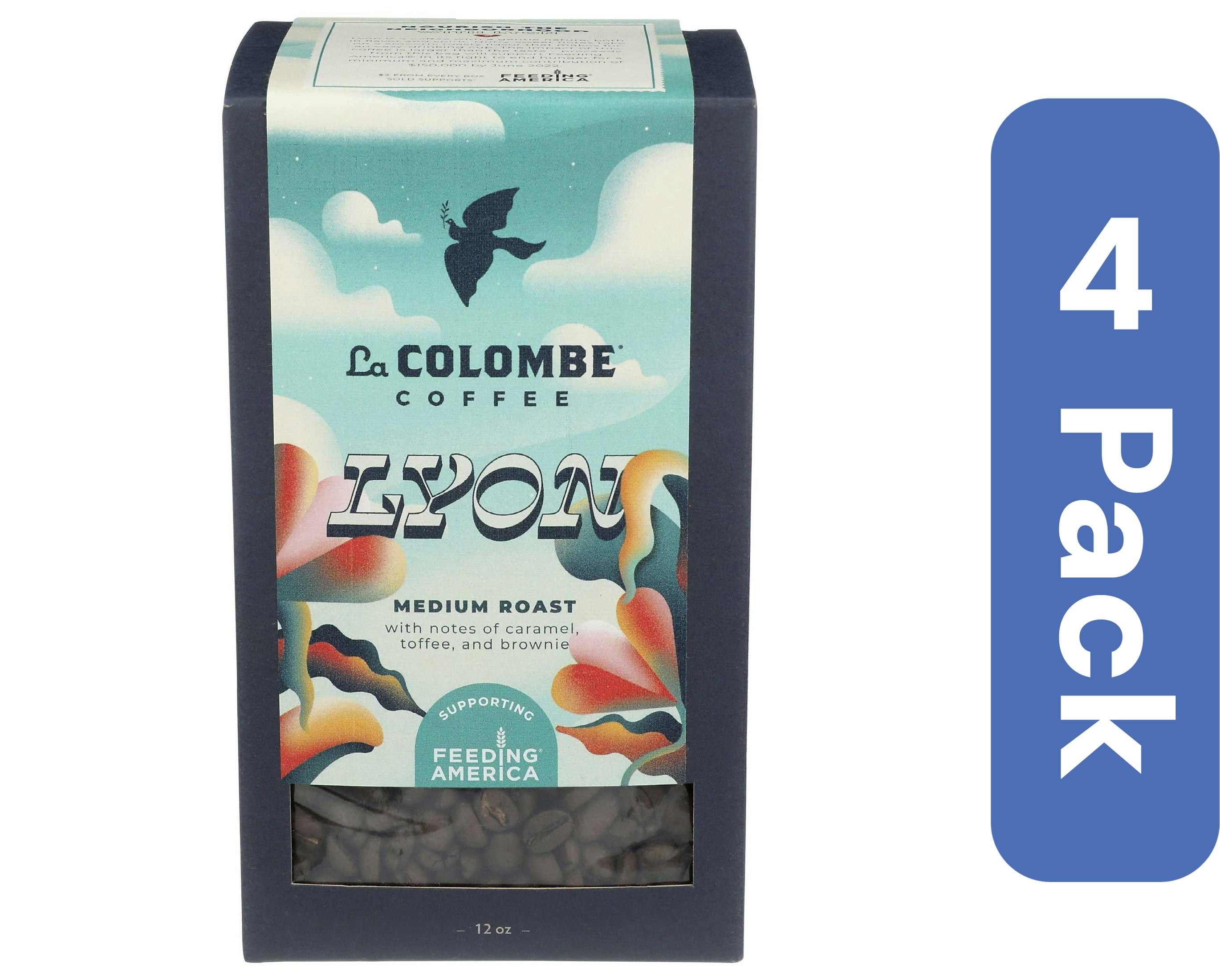 La Colombe Coffee Whole Bean Lyon 12 oz (Pack Of 4) - Walmart.com