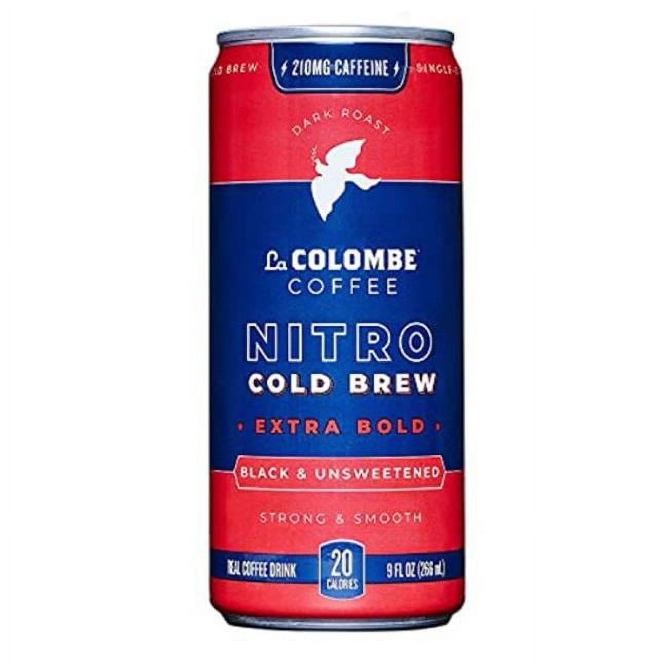 La Colombe Cold Brew Coffee, Nitro Extra Bold, 9 oz Can, 12/Carton ...