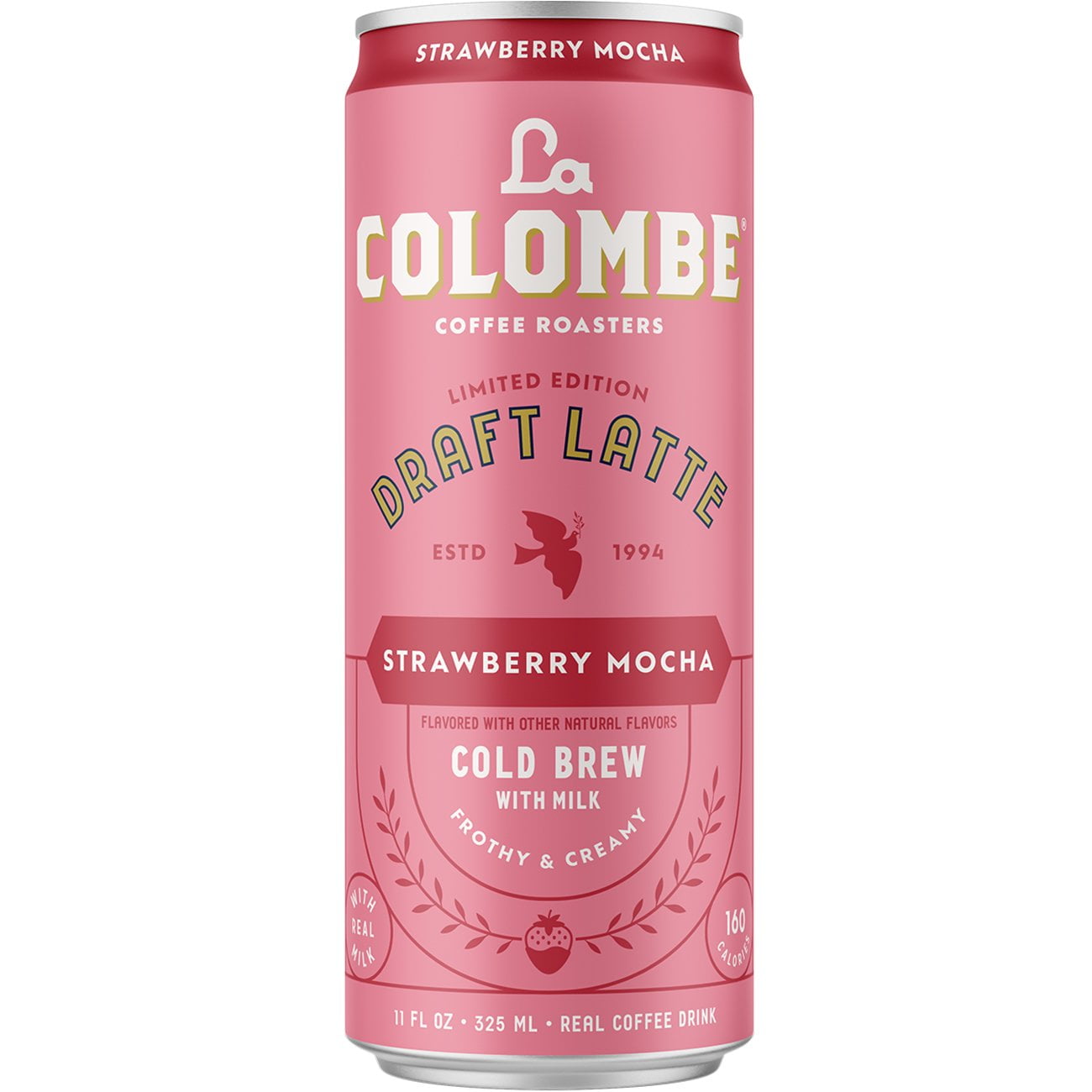 La Colombe Strawberry Mocha Cold Brew Draft Latte - 11 oz (Packaging ...