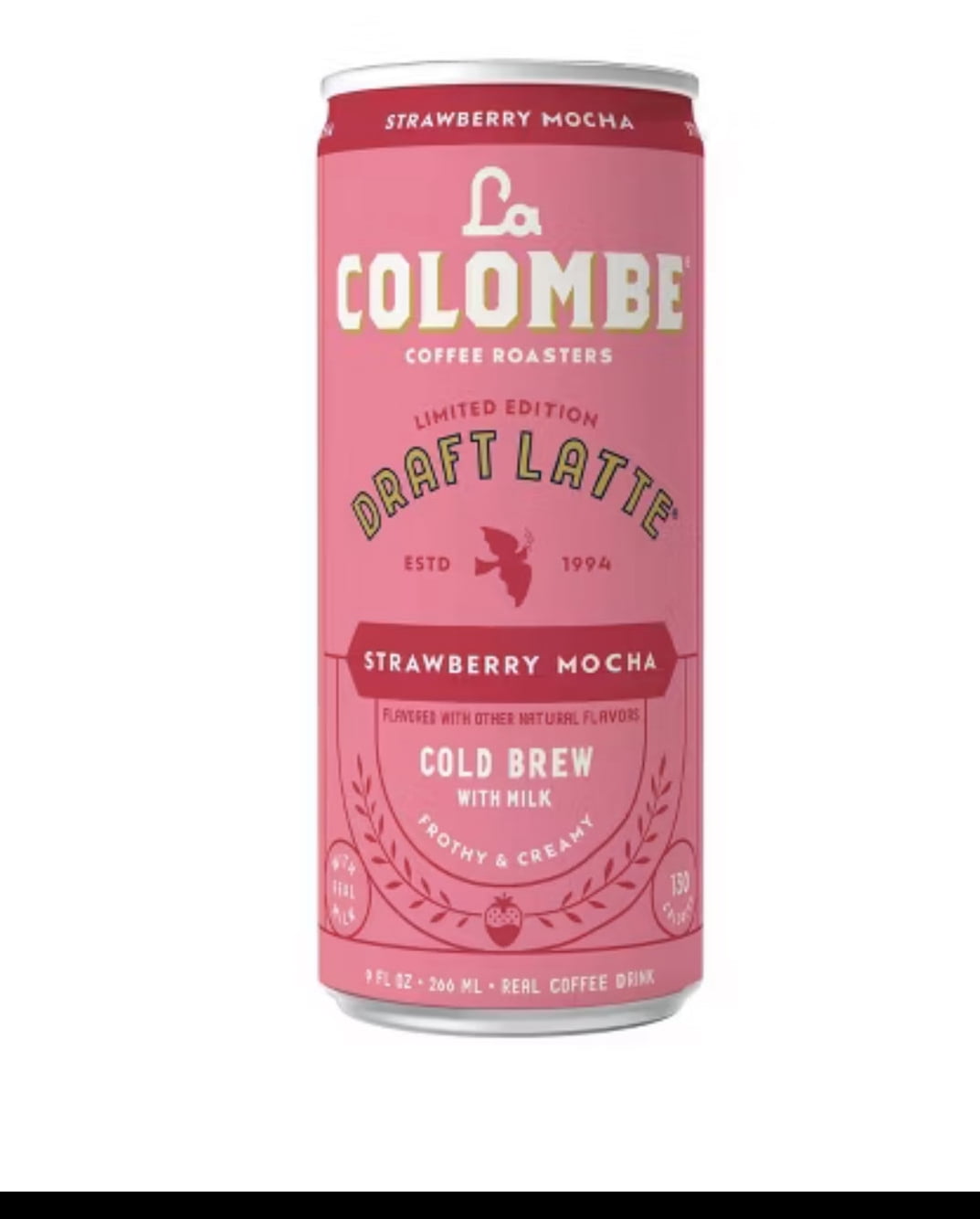 La Colombe Strawberry Mocha Strawberry Mocha Draft Latte ( 9oz 12pk ...