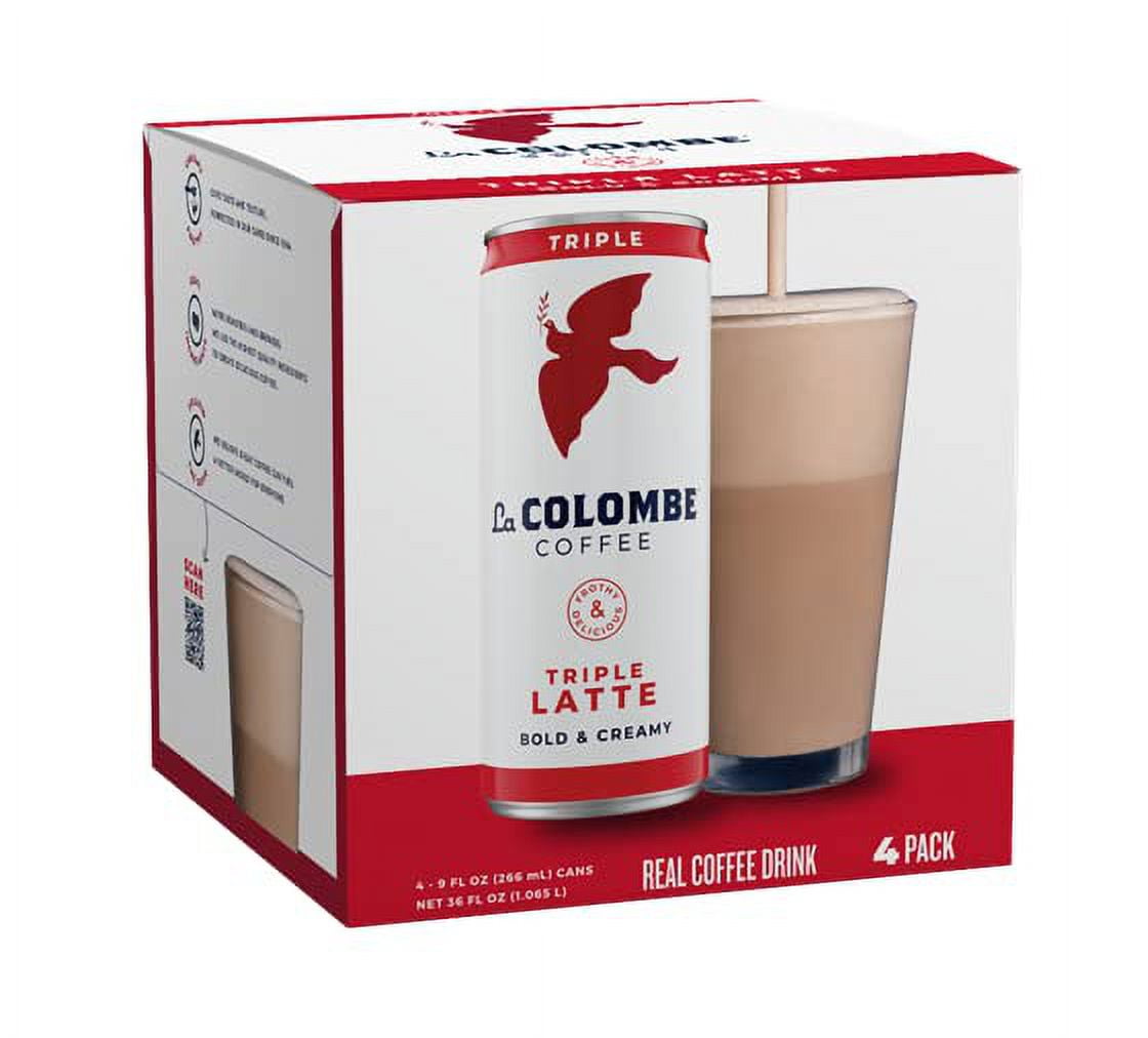 La Colombe Triple Draft Latte, 9 Fl Oz, 4 Count, 3 Shots Espresso ...