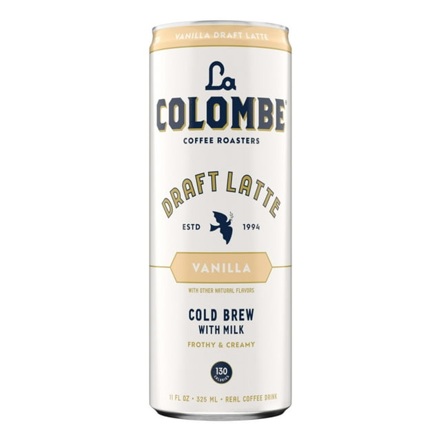 La Colombe Vanilla Draft Latte Cold Brew Coffee, 11 fl oz, Can ...