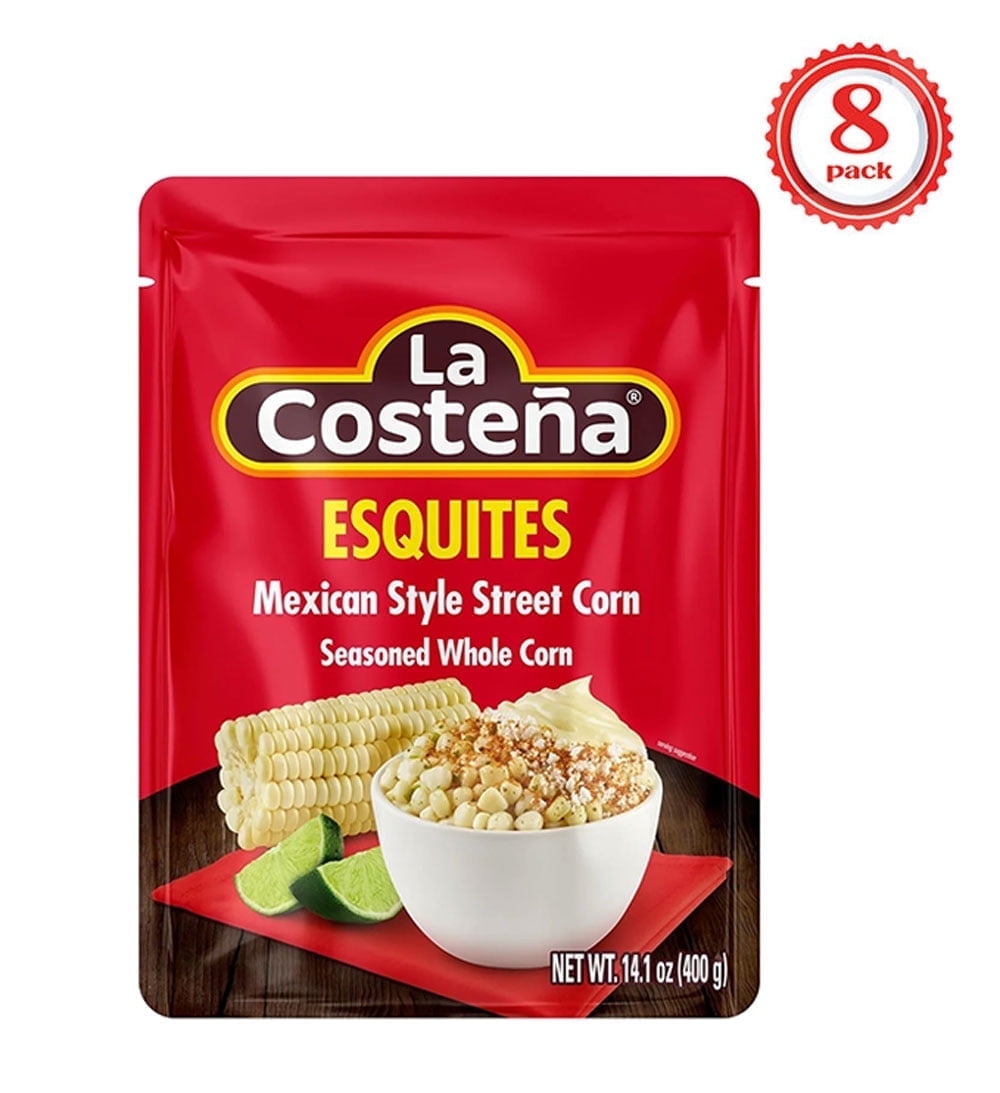 La Costeña, Esquites Pouches, 8 Pack, Ready in 60 Seconds - Walmart.com