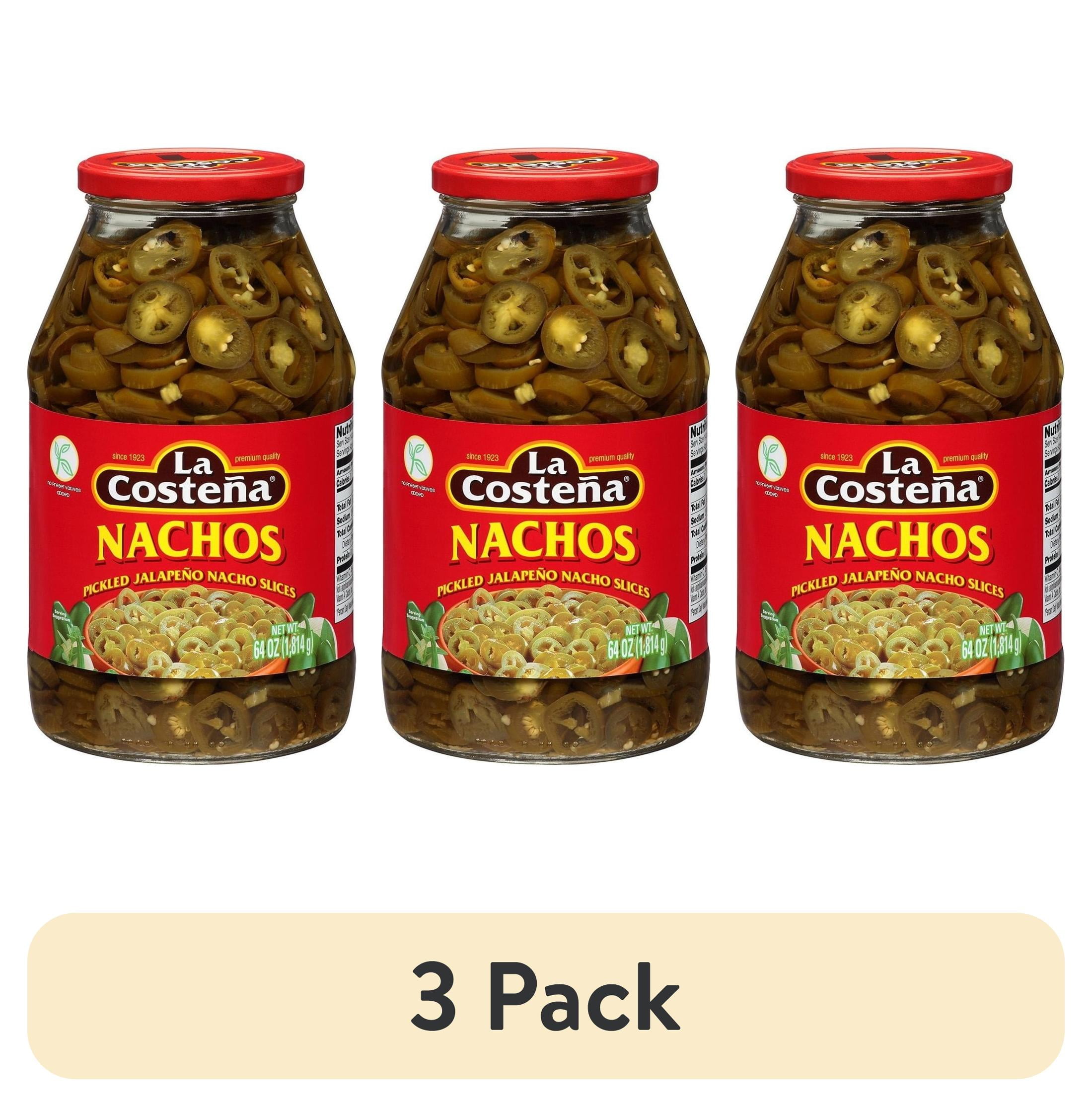 (3 pack) La Costena Pickled Jalapeno Nacho Slices (64 Ounce) - Walmart.com