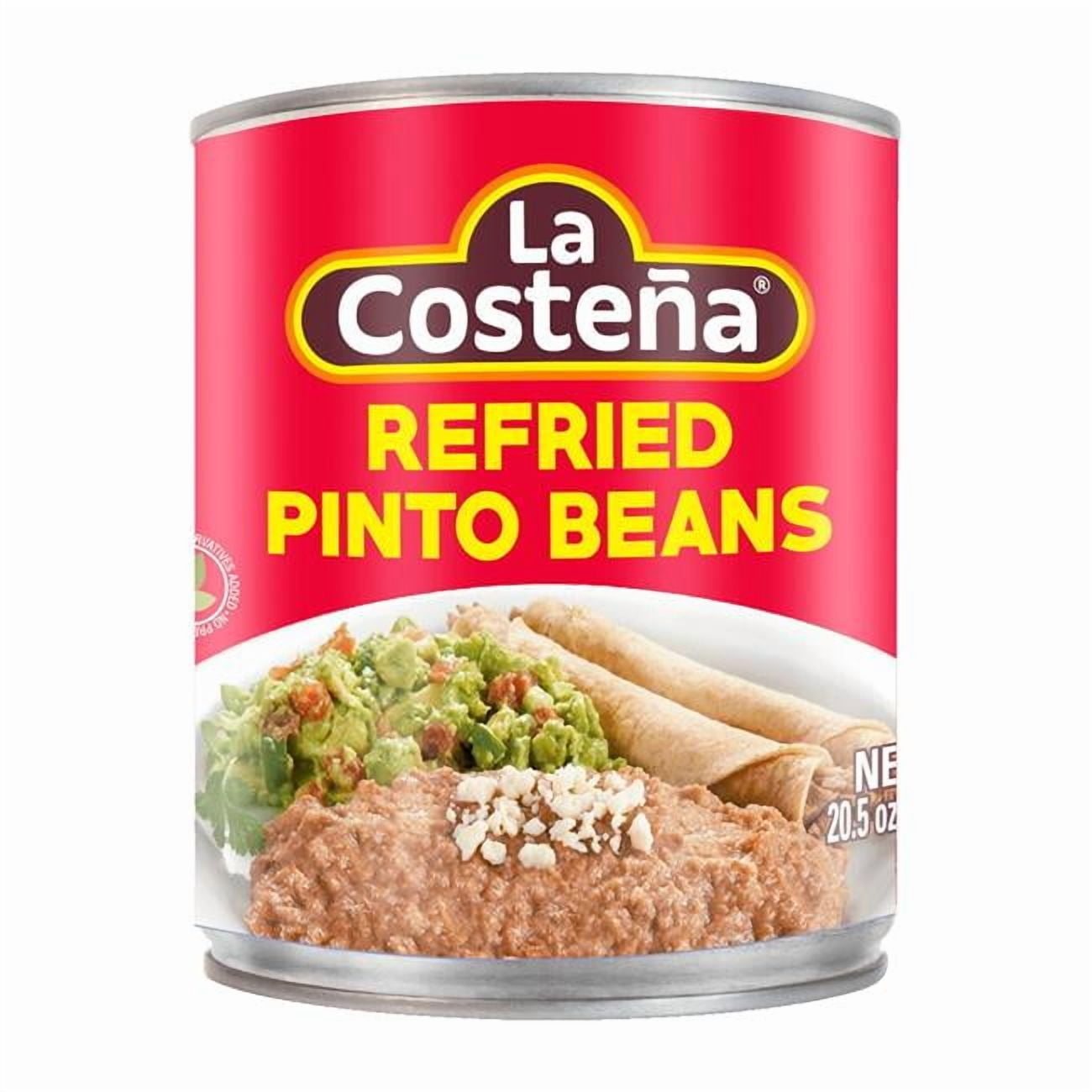 La Costena Refried Pinto Beans - Pack of 12 - 20.5 oz - Walmart.com