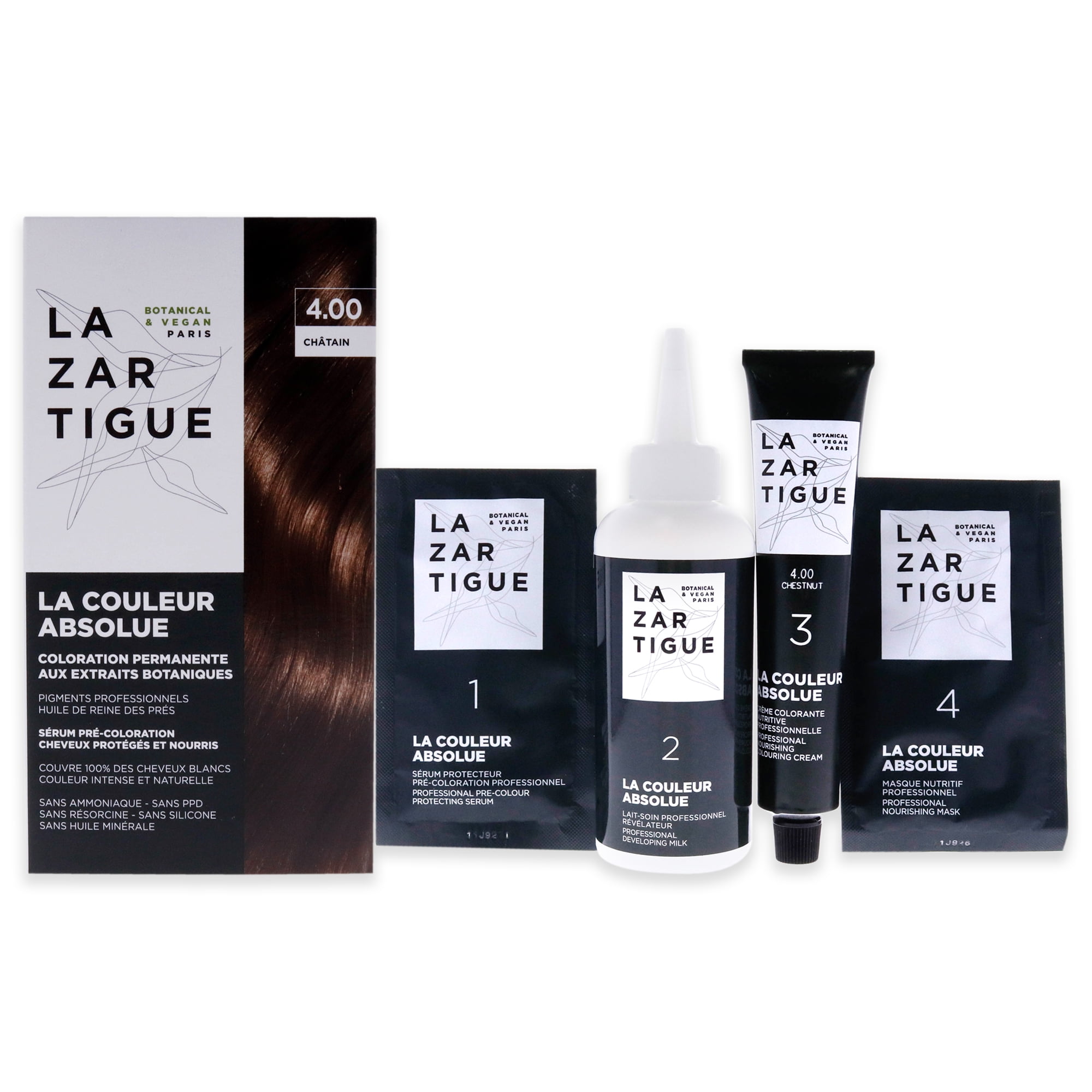 La Couleur Absolue Permanent Haircolor - 4.00 Chestnut - Walmart.com