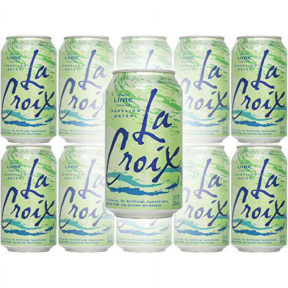 La Croix Lime Naturally Essenced Flavored Sparkling Water, 12 Ounce Can ...