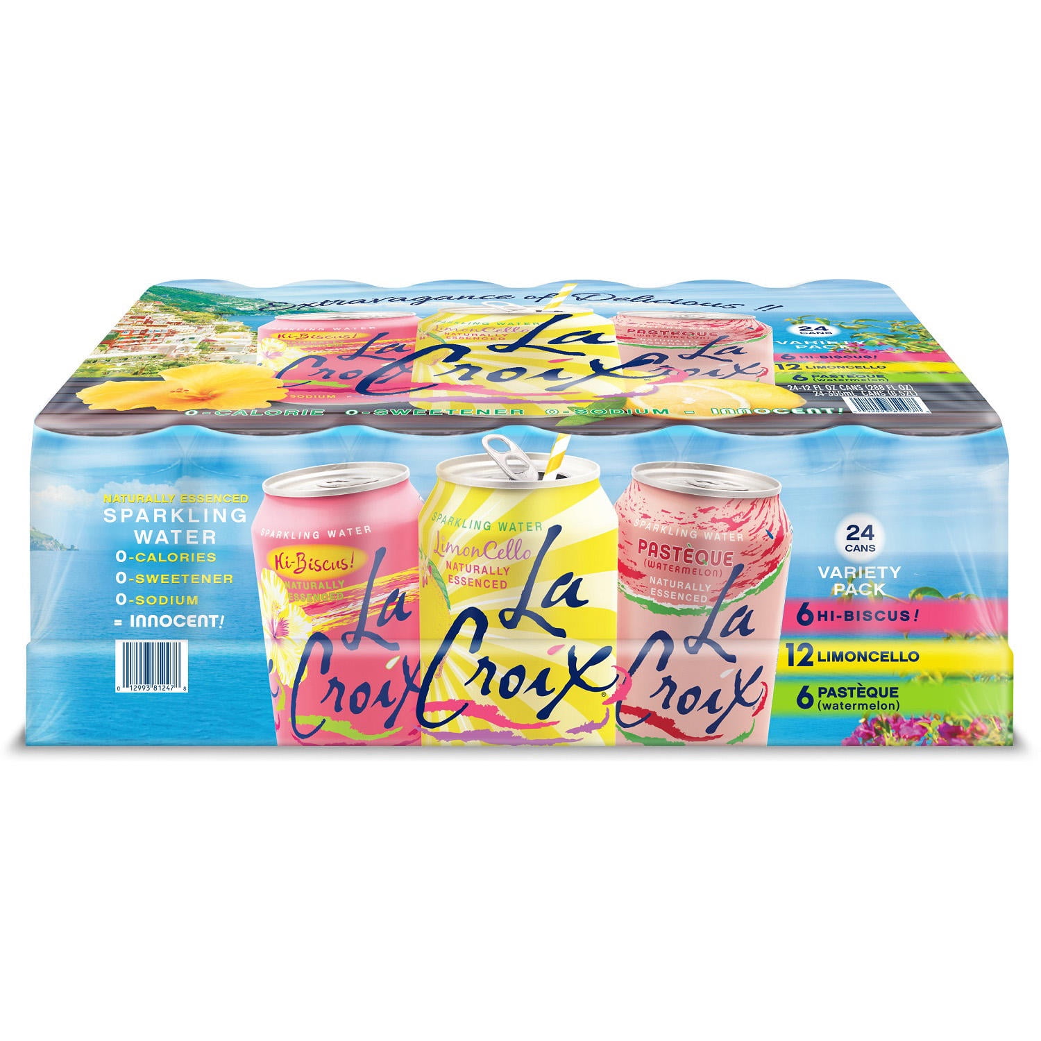 La Croix LimonCello Sparkling Water Variety Pack, Lemon Flavor (12 oz., 24 pk.) - Walmart.com