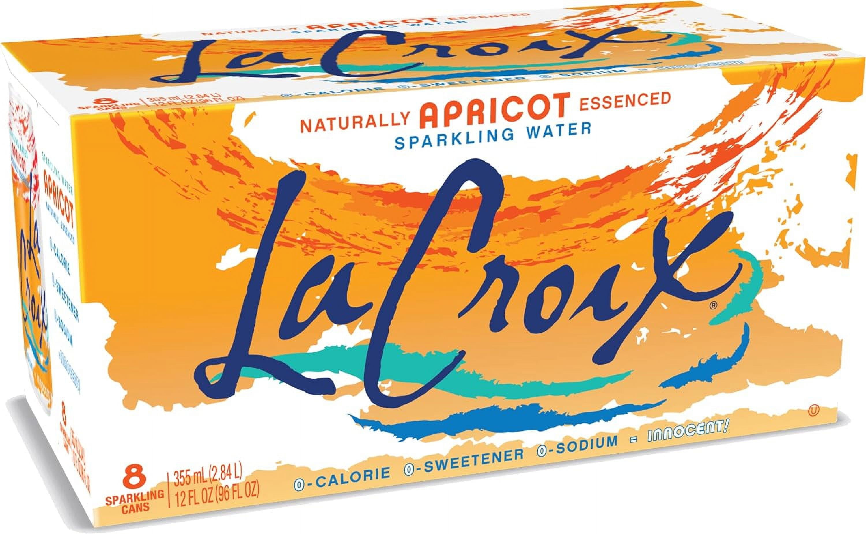 LaCroix Sparkling Water Apricot 12 oz, 3 Packs of 8, Refreshing Hydration - Walmart.com