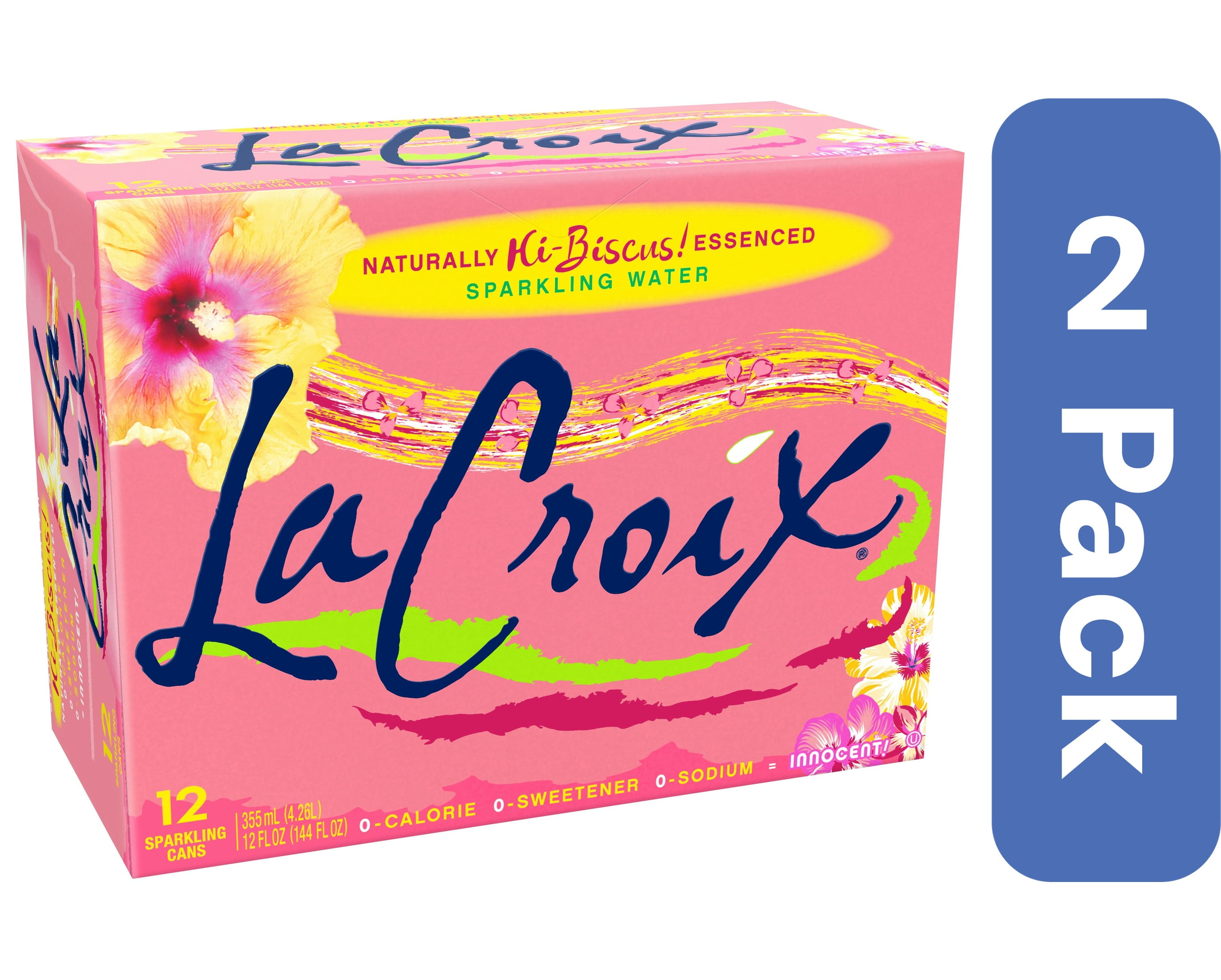 La Croix Sparkling Water Hibiscus 12 Pack 144 fl oz (Pack Of 2 ...