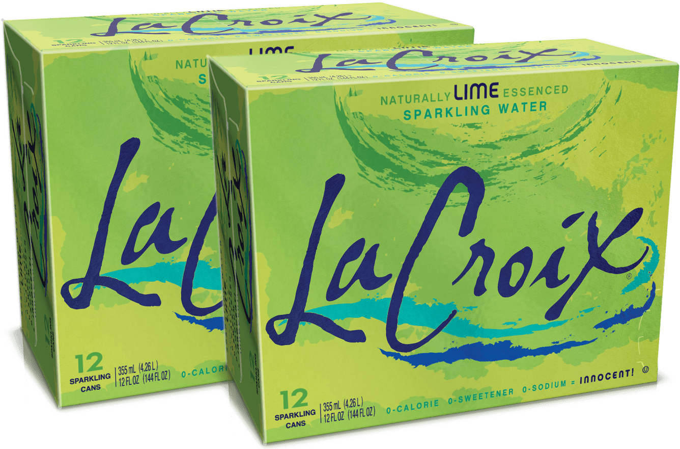 La Croix All-Natural Lime Flavor Sparkling Water, Zero Calories, 24-Pack, 12 fl oz Cans ...