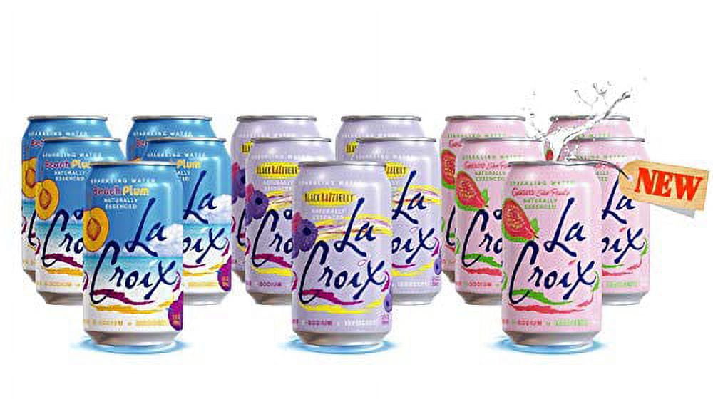 La Croix Sparkling Water - Variety Pack | 3 New Summer Flavors | Beach Plum, Black Raspberry ...