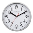 La Crosse Clock 8 inch Basics Silver Analog Quartz Wall Clock, 404 ...