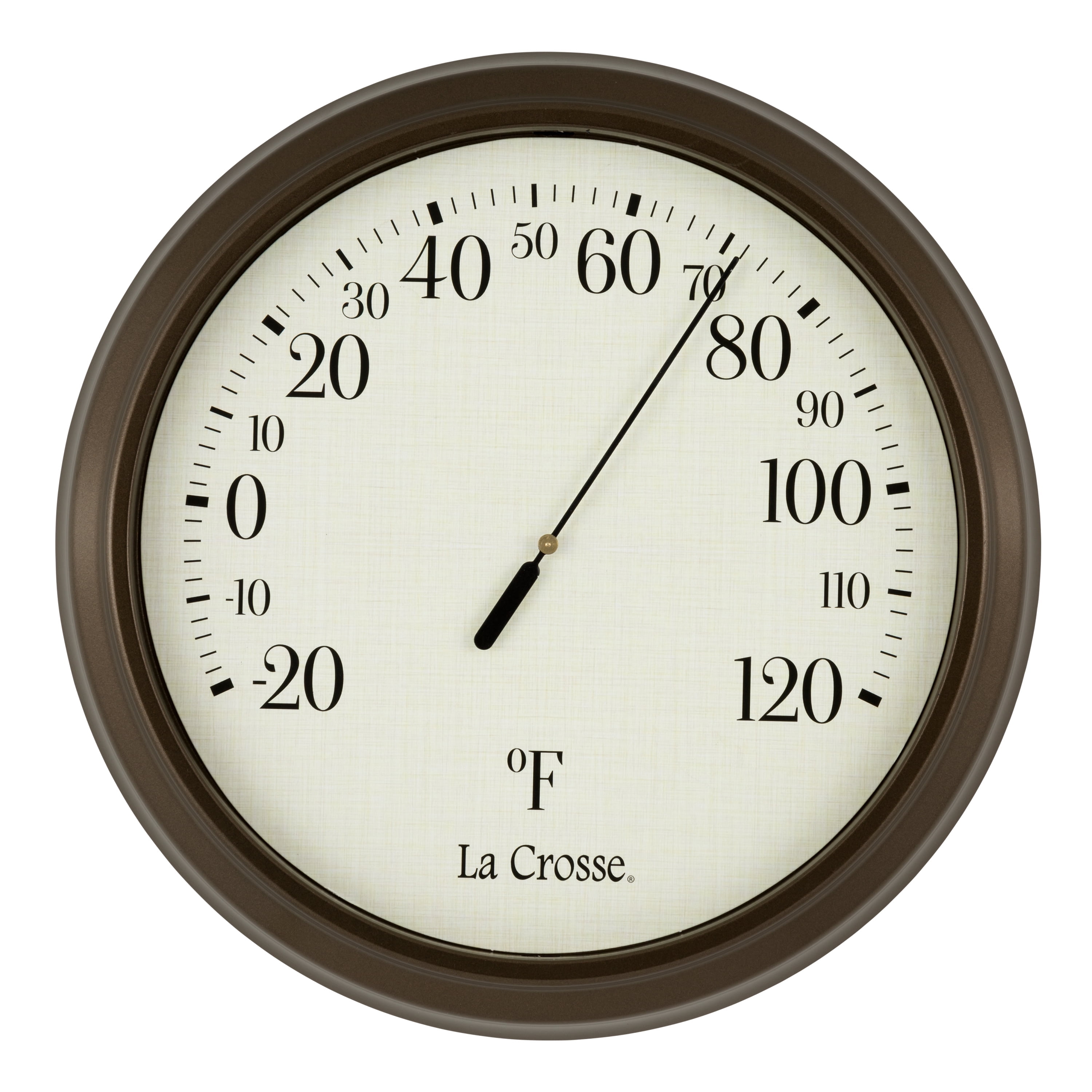 La Crosse 8 inch Plastic Round Analog Dial Thermometer, 104-108-Tbp ...