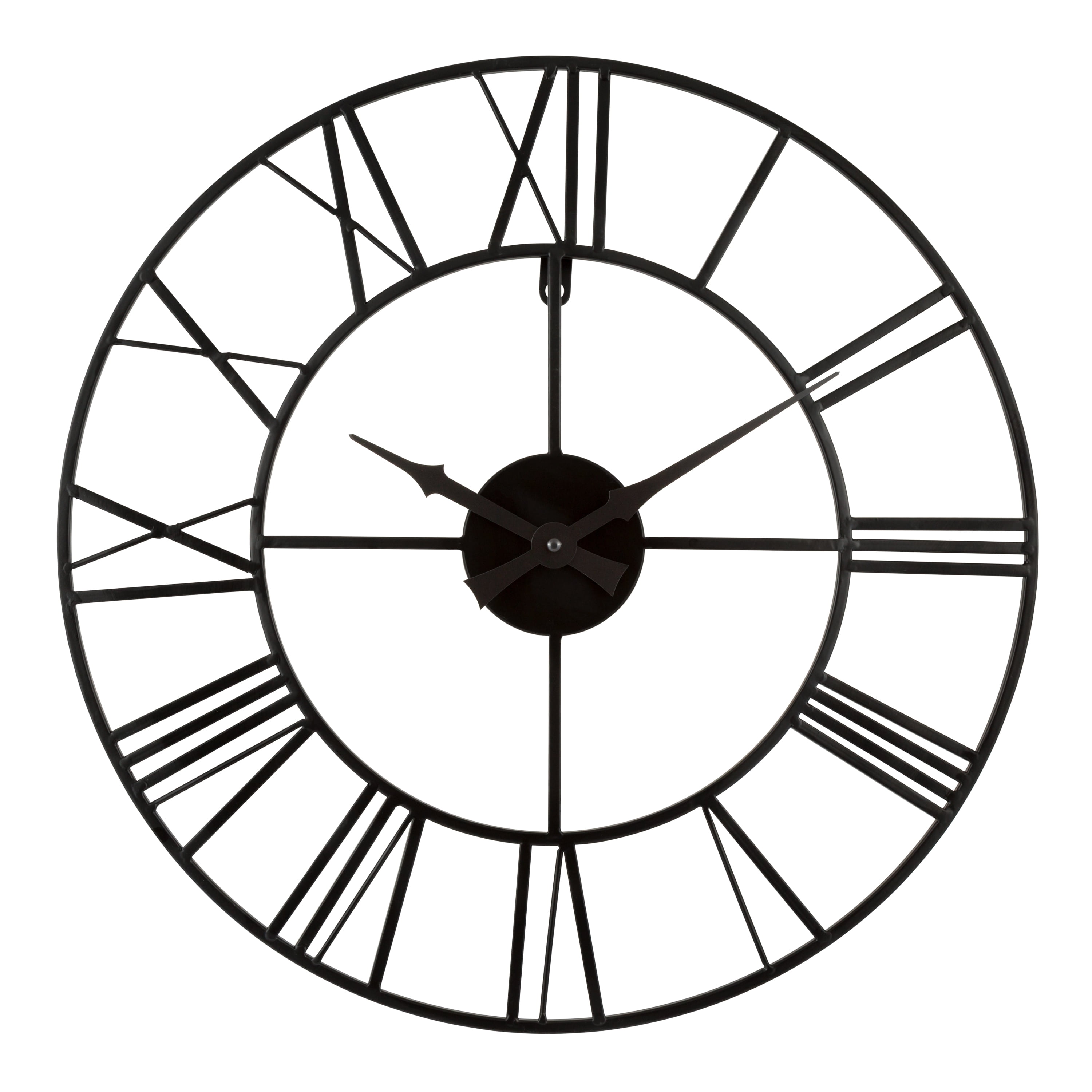 La Crosse Clock 404-3451 20-inch Metal Tower Quartz Analog Wall Clock ...
