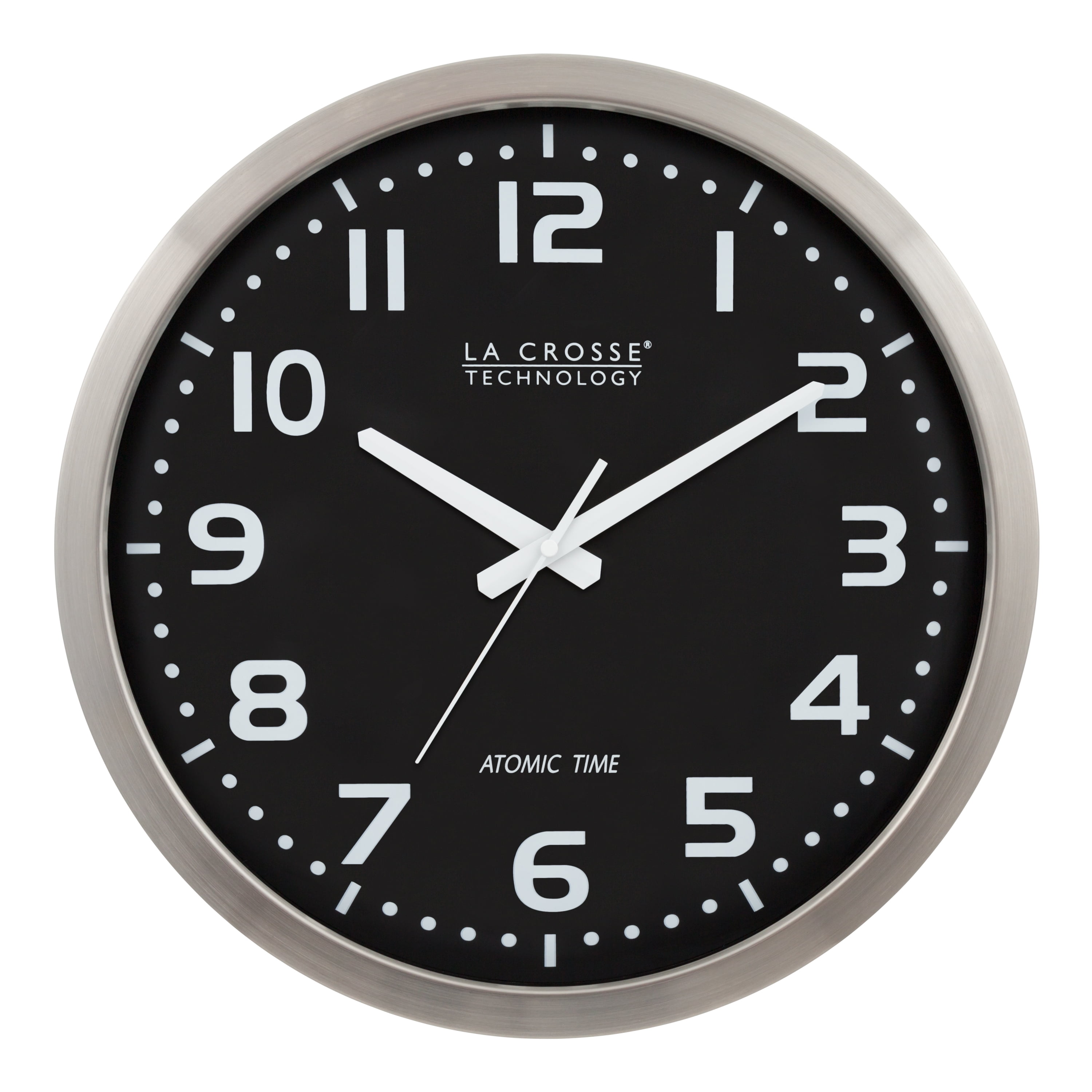 La Crosse Technology 16" Metal Atomic Analog Wall Clock - Walmart.com