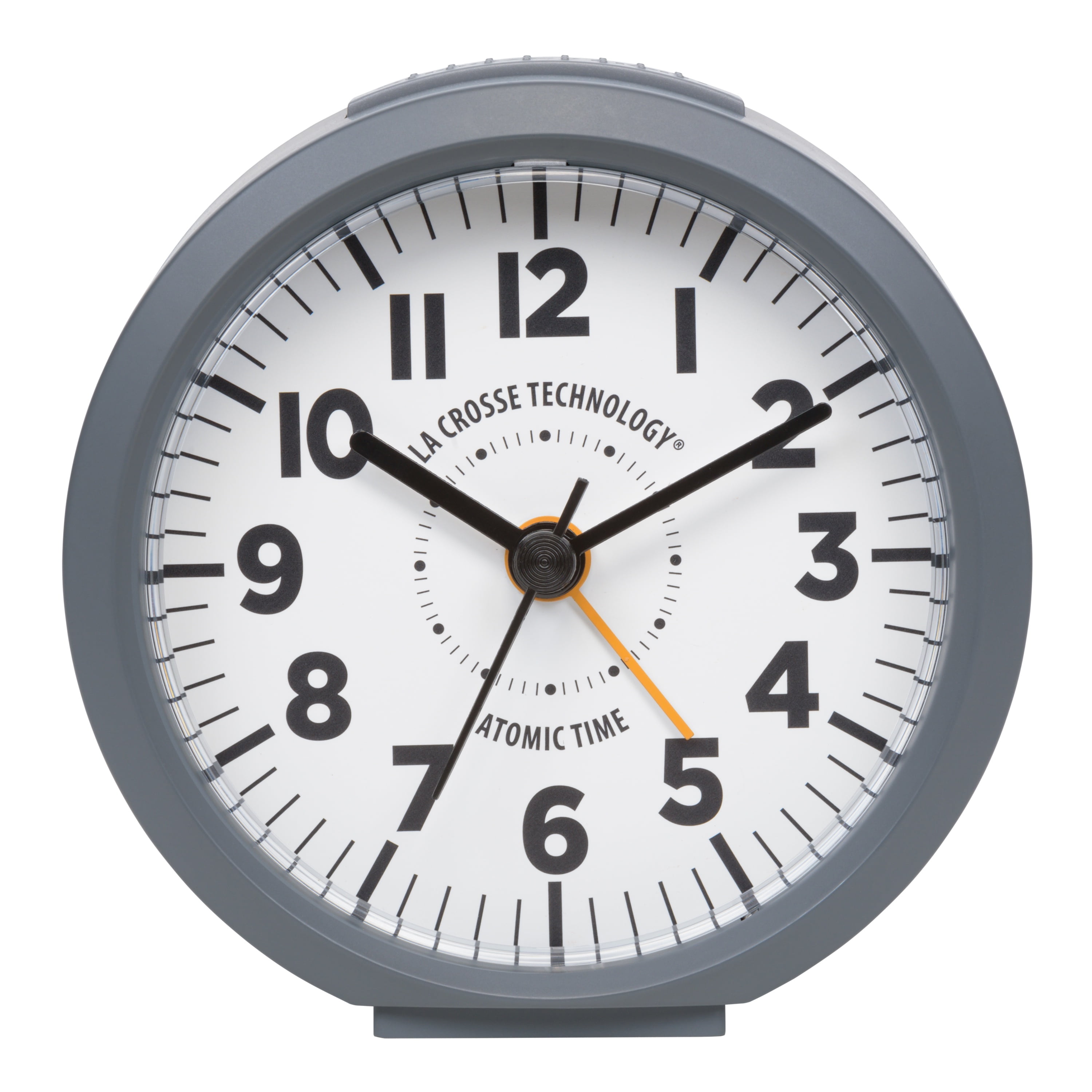 La Crosse Technology Atomic Analog Alarm Clock - 4 Inch Round - Walmart.com