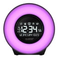 La Crosse Technology Digital Mood Light Bedside Round Alarm Clock ...