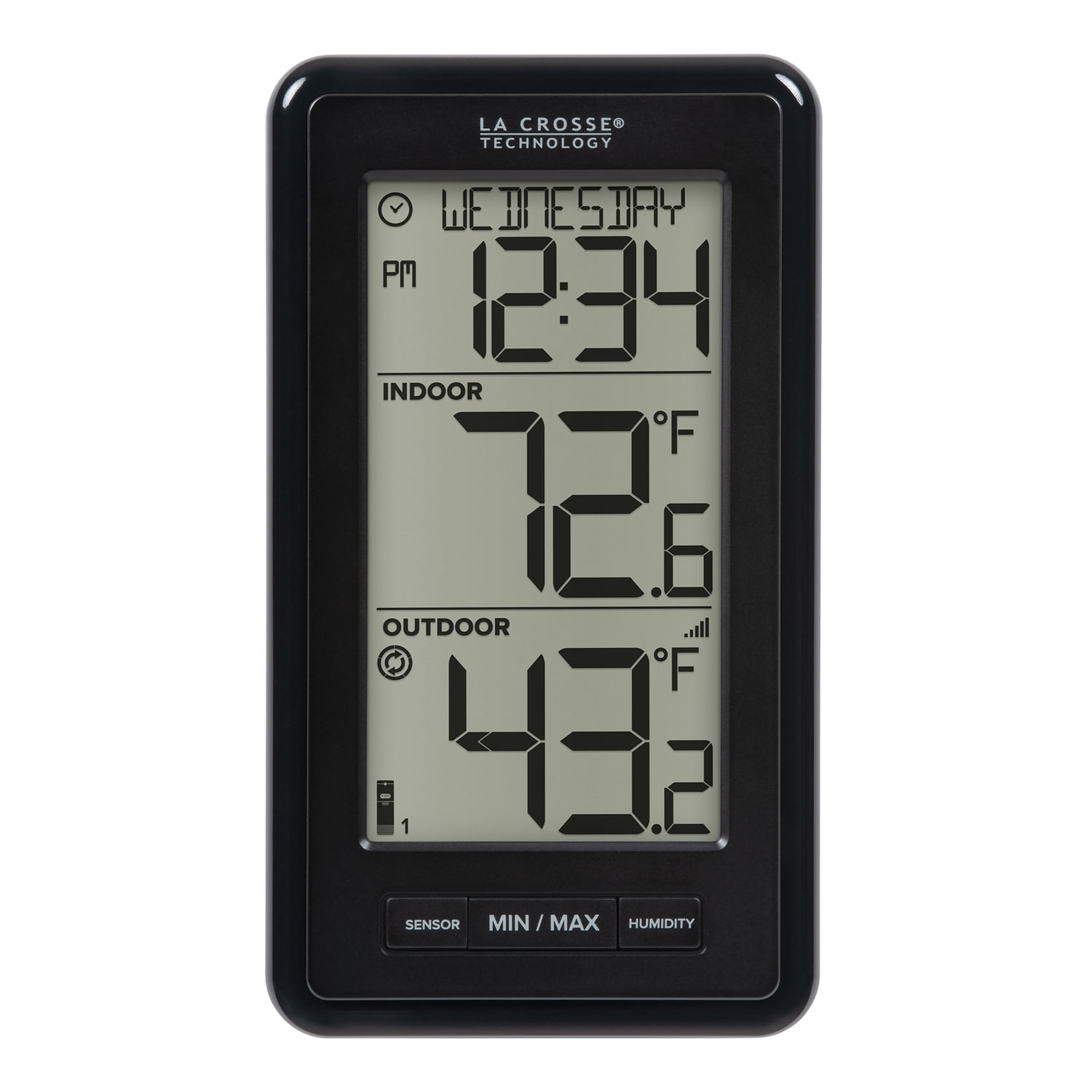 La Crosse Technology Battery-Powered LCD Weather Thermometer - Walmart.com