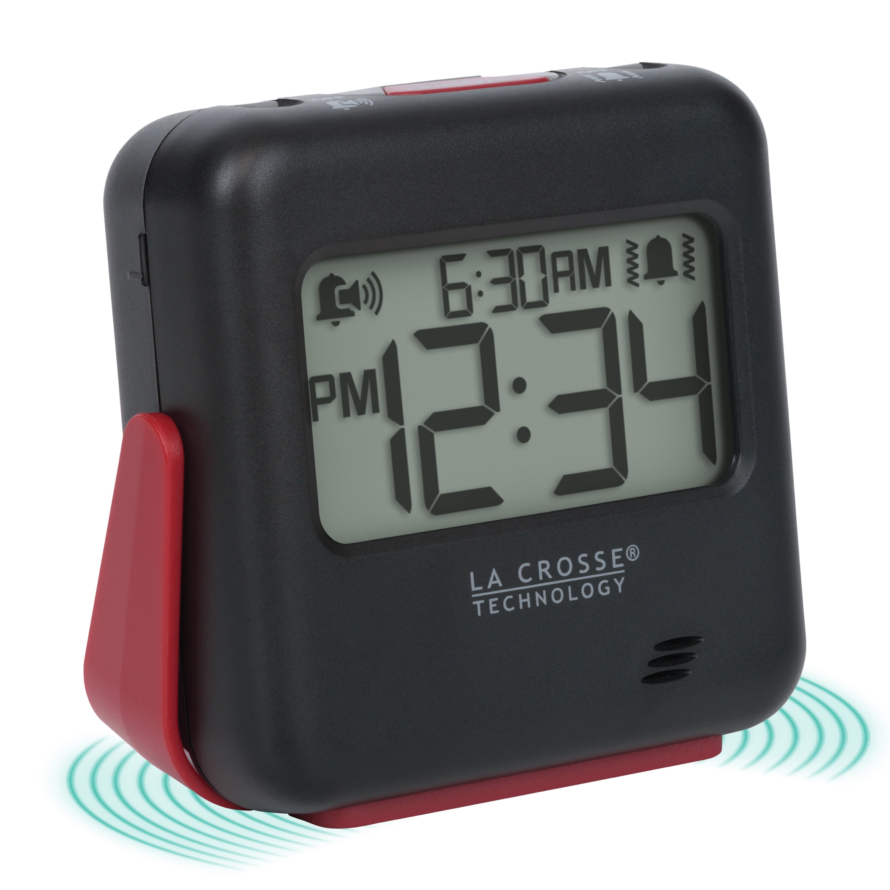 La Crosse Technology Buzz Digital Alarm clock with Vibration and Loud ...