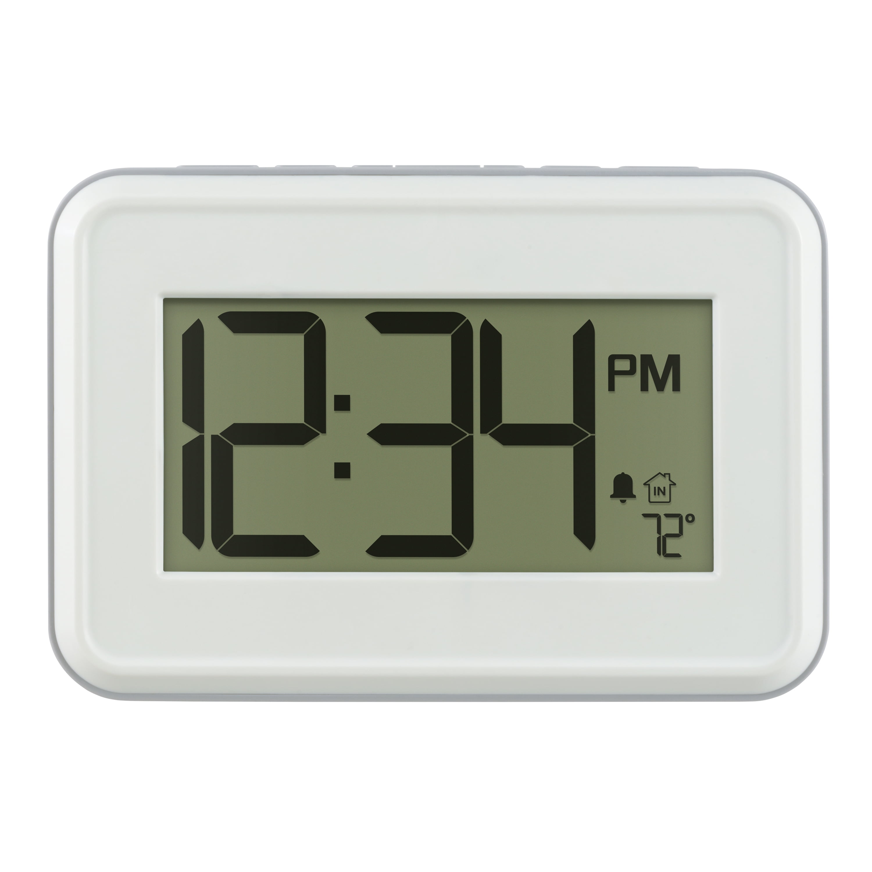 La Crosse Technology Digital Wall Clock with Indoor Temperature & Timer ...