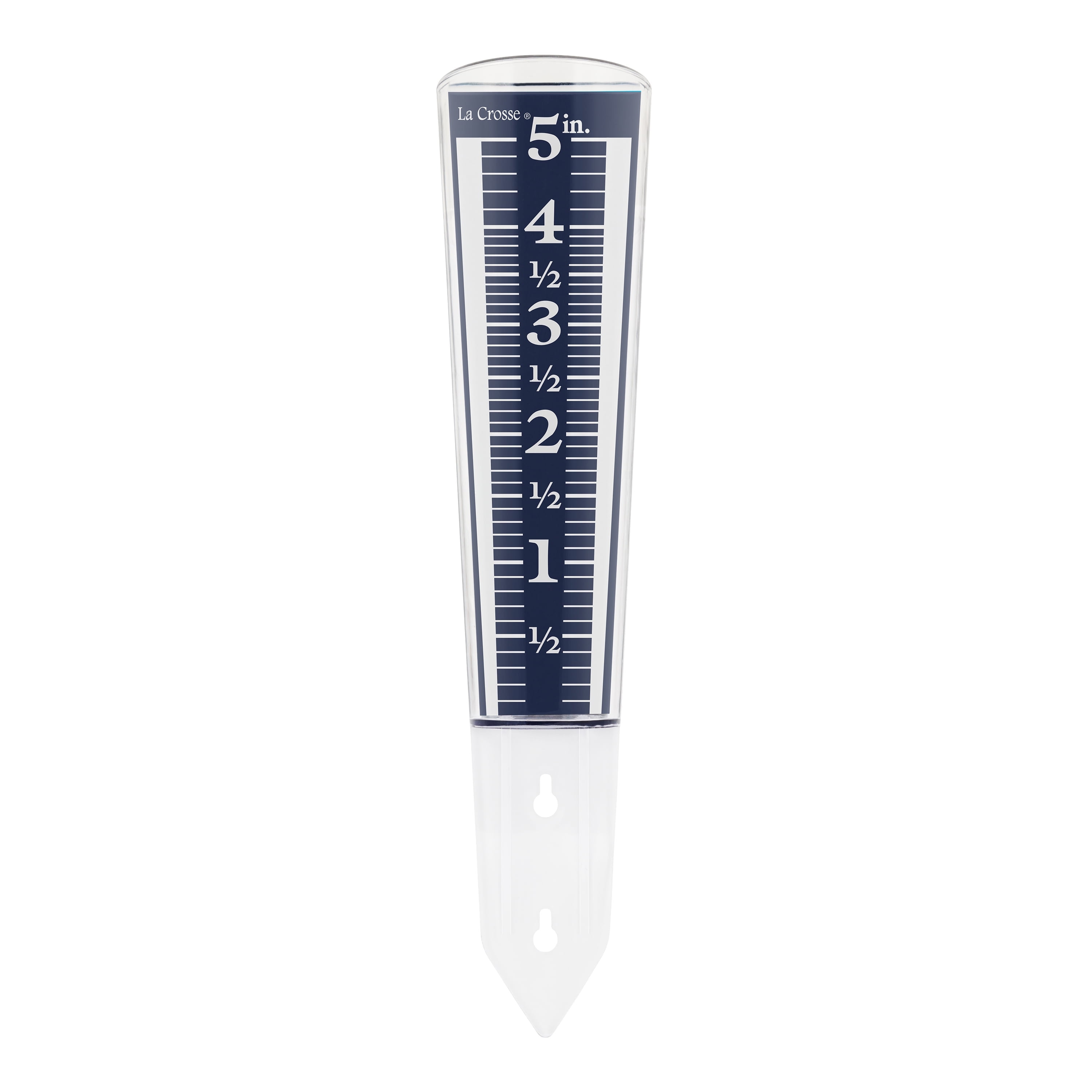 La Crosse Large Magnifying Easy Read 5-Inch Capacity Acrylic Rain Gauge ...