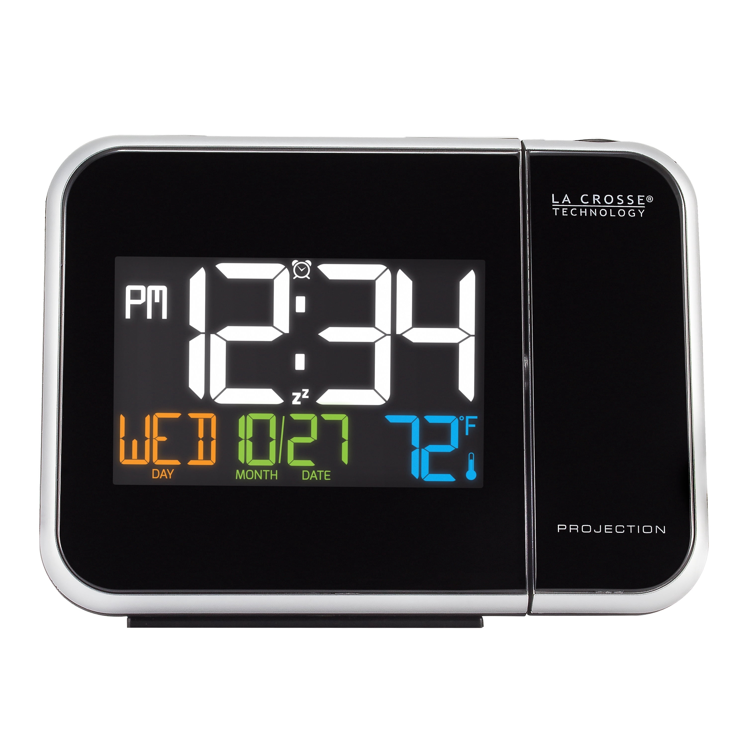 La Crosse Technology Digital Ceiling Display Alarm Clock, Shows Time on ...
