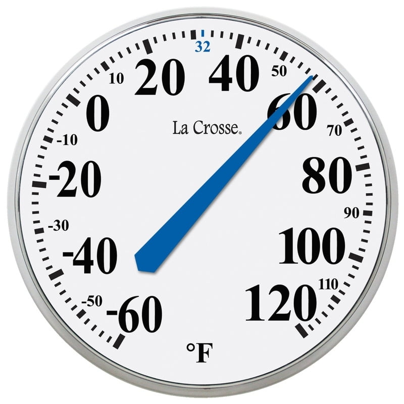 La Crosse Technology La Crosse 13.5 Inch Classic Round Dial Thermometer ...