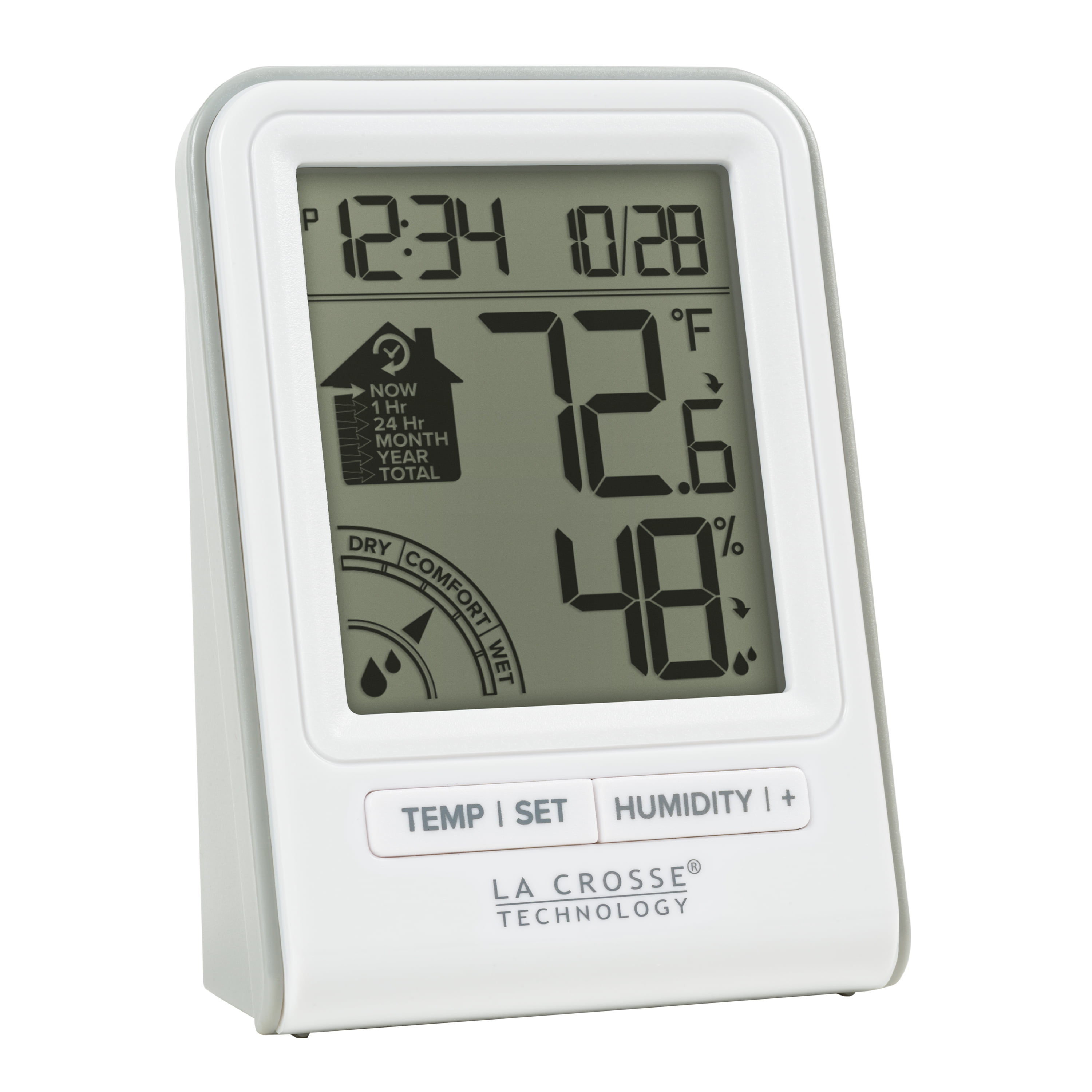 La Crosse Technology White Indoor Climate Data Logger Weather Station ...