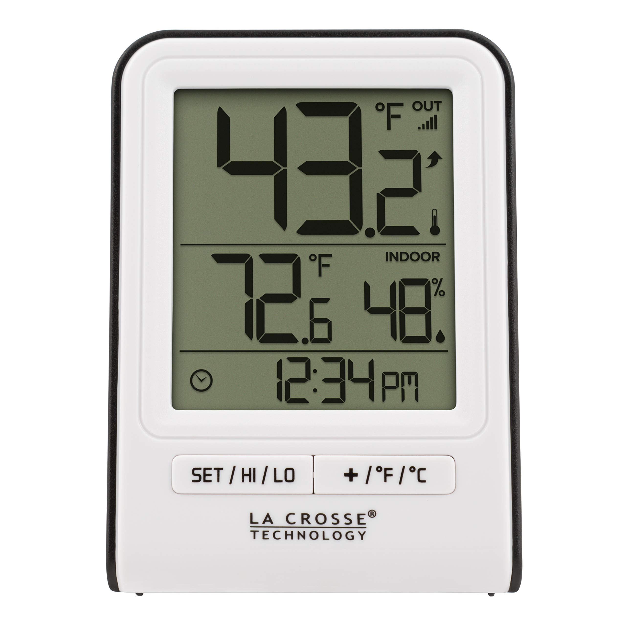 La Crosse Technology Wireless JKF25 Indoor/Outdoor Temperature Monitor ...