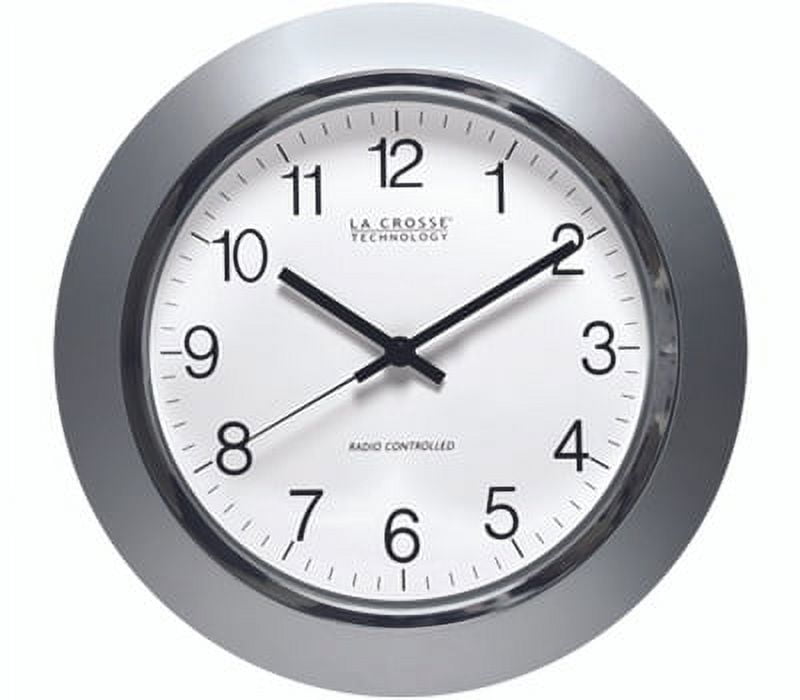 La Crosse WT-3144S-INT Equity Analog Clock 14 Inch Silver - Walmart.com